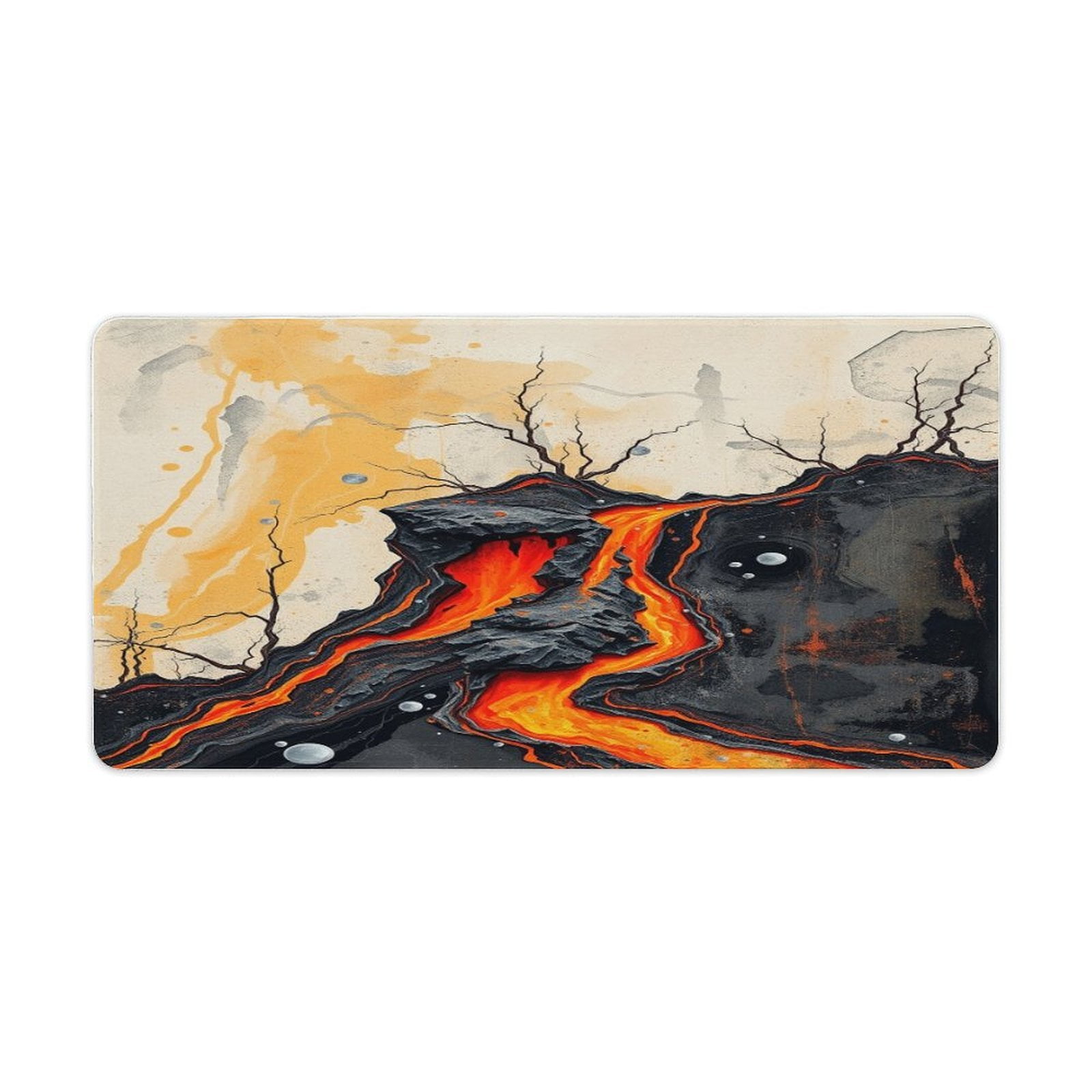 Volcanic Rock Mouse Pad Gamer Keyboard Desk Mats Computer Table Gaming ...