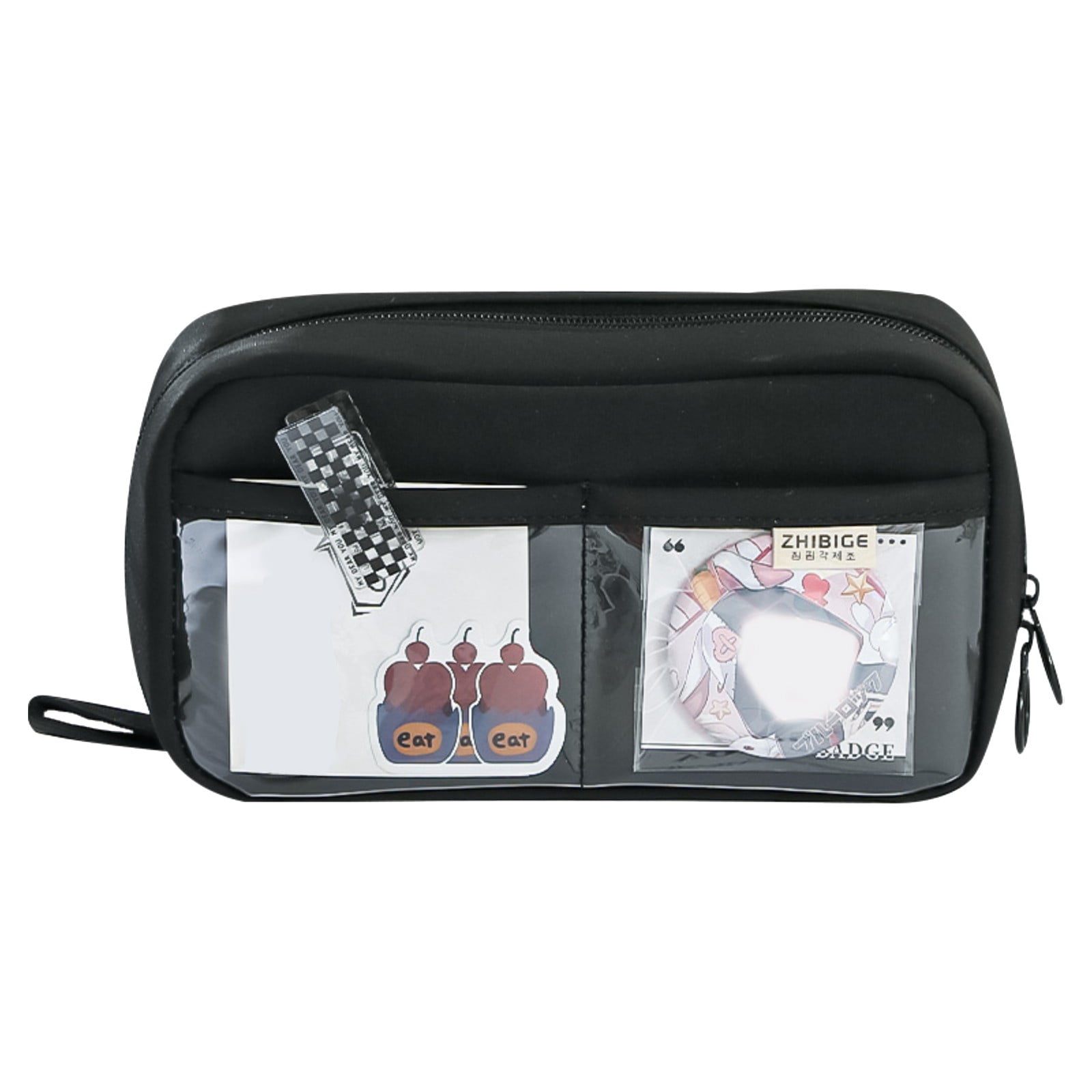 Volcanic Transparent Pencil Case 2024 New Large Capacity Stain Resis ...