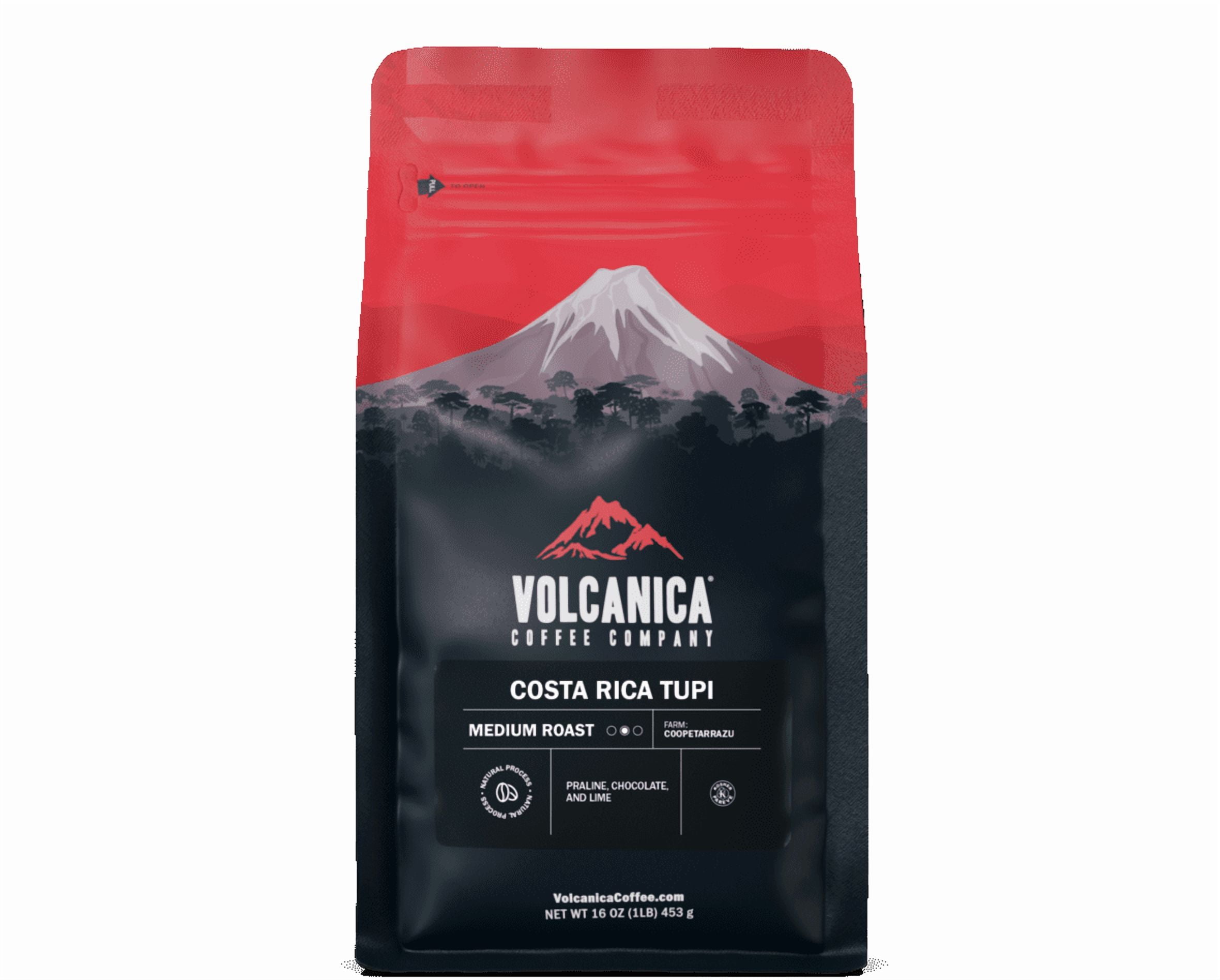 Volcanica Coffee Costa Rica Tupi Coffee - 16 oz. / Espresso Grind ...