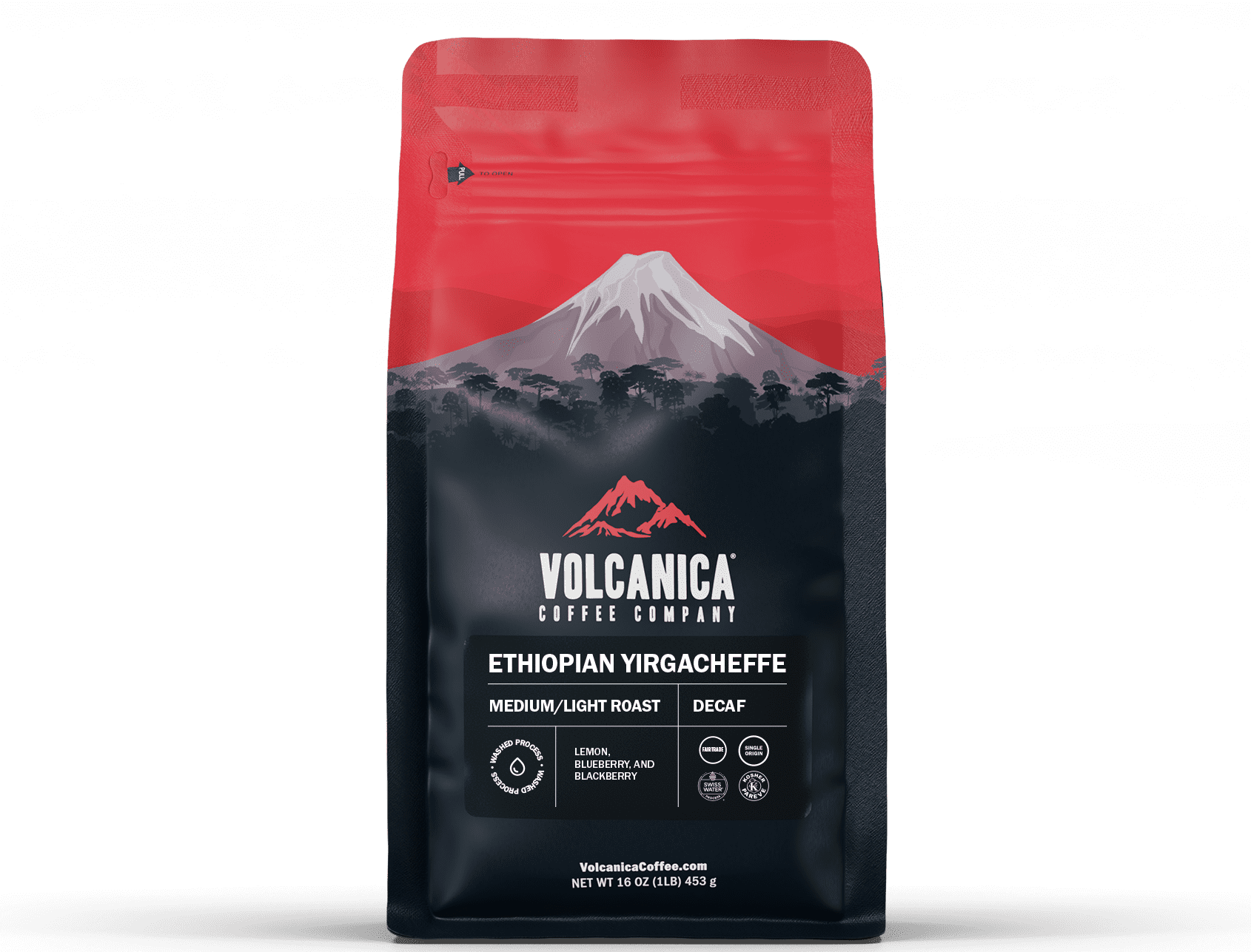 Volcanica Coffee Ethiopian Yirgacheffe Decaf Coffee - 5 lb. Bag - save ...