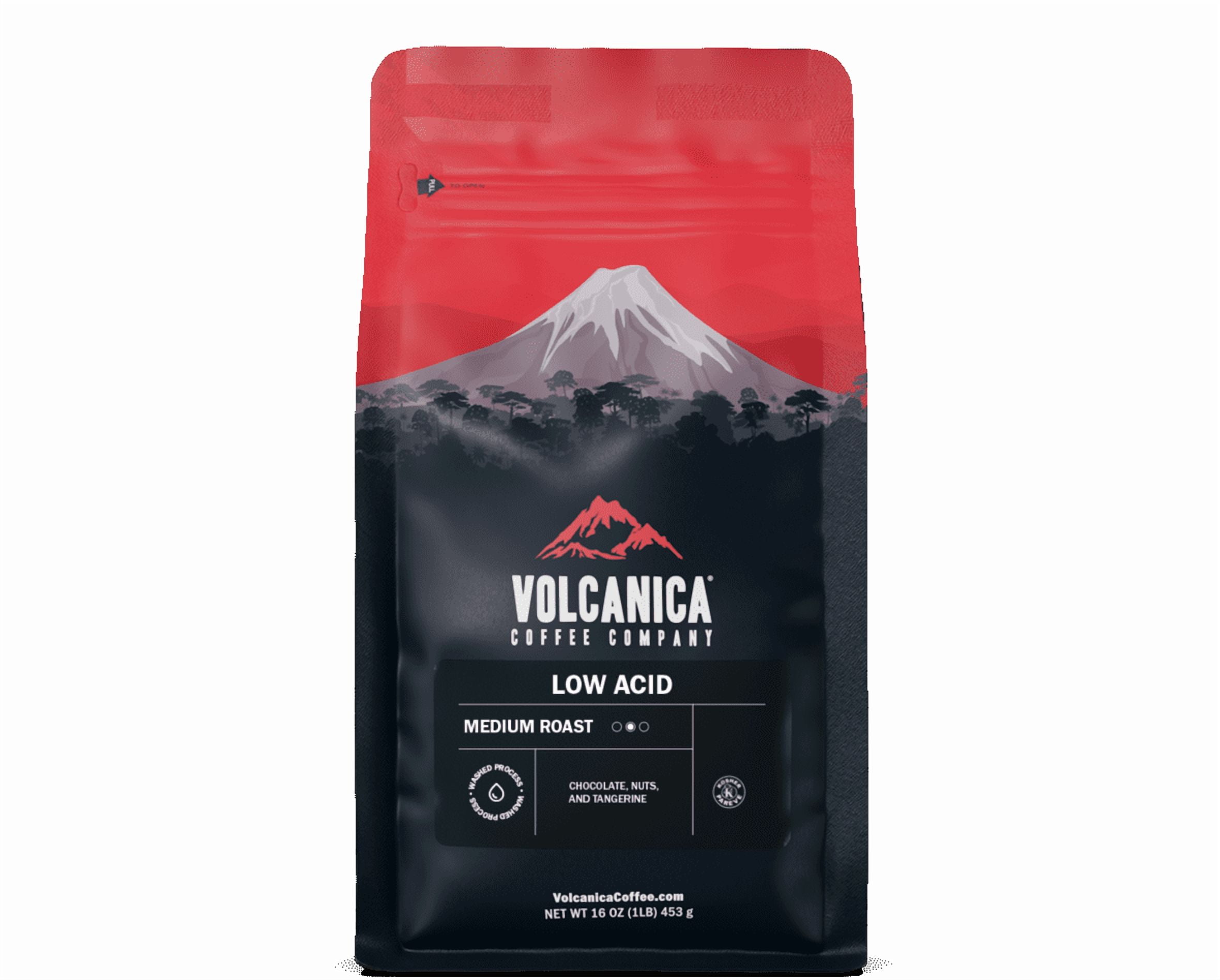 Volcanica Coffee Low Acid Coffee - 3 lbs. (3 pack) / Whole Bean ...