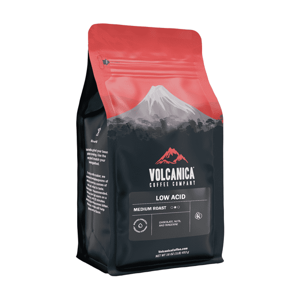Volcanica Coffee Brazilian Low Acid Blend, Fresh Roasted Ground Coffee ...