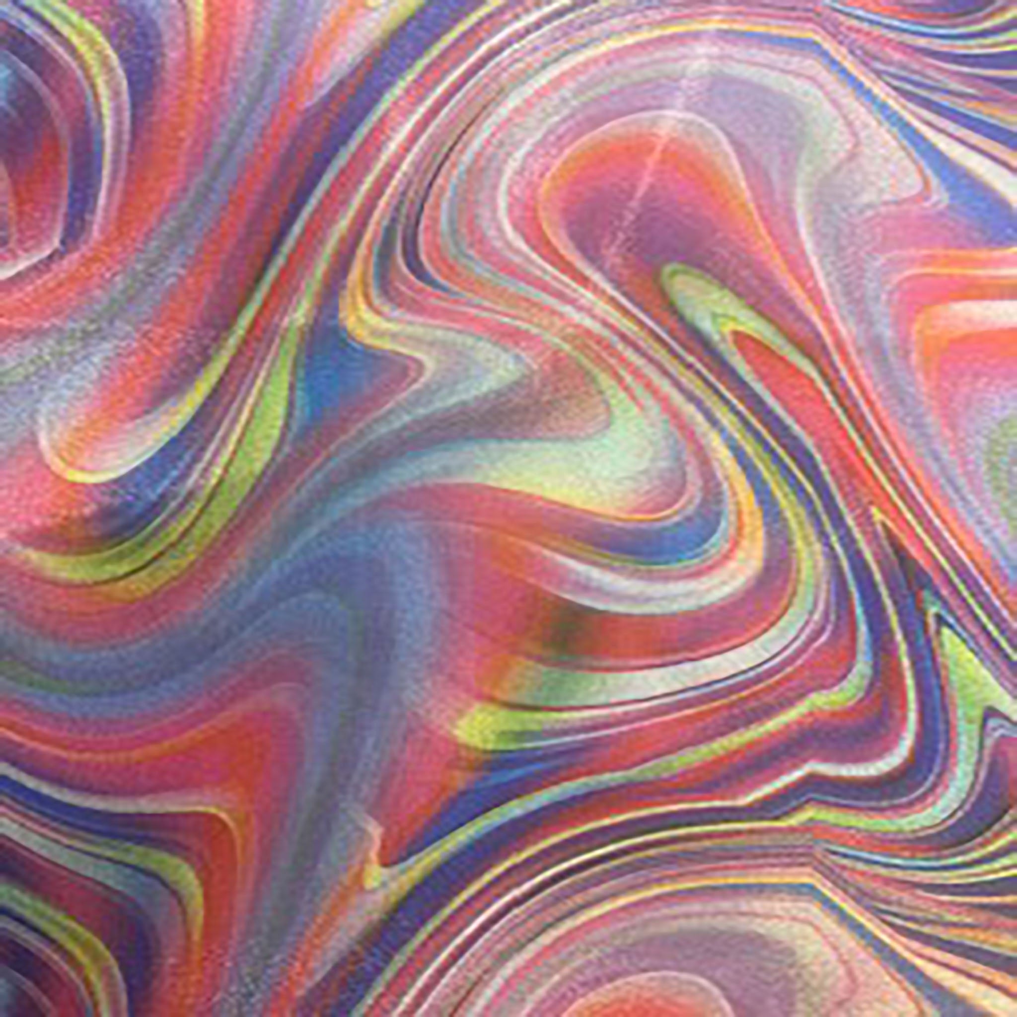 Volcano Abstract Rainbow Stretch Poly Spandex Digital Print Fabric ...