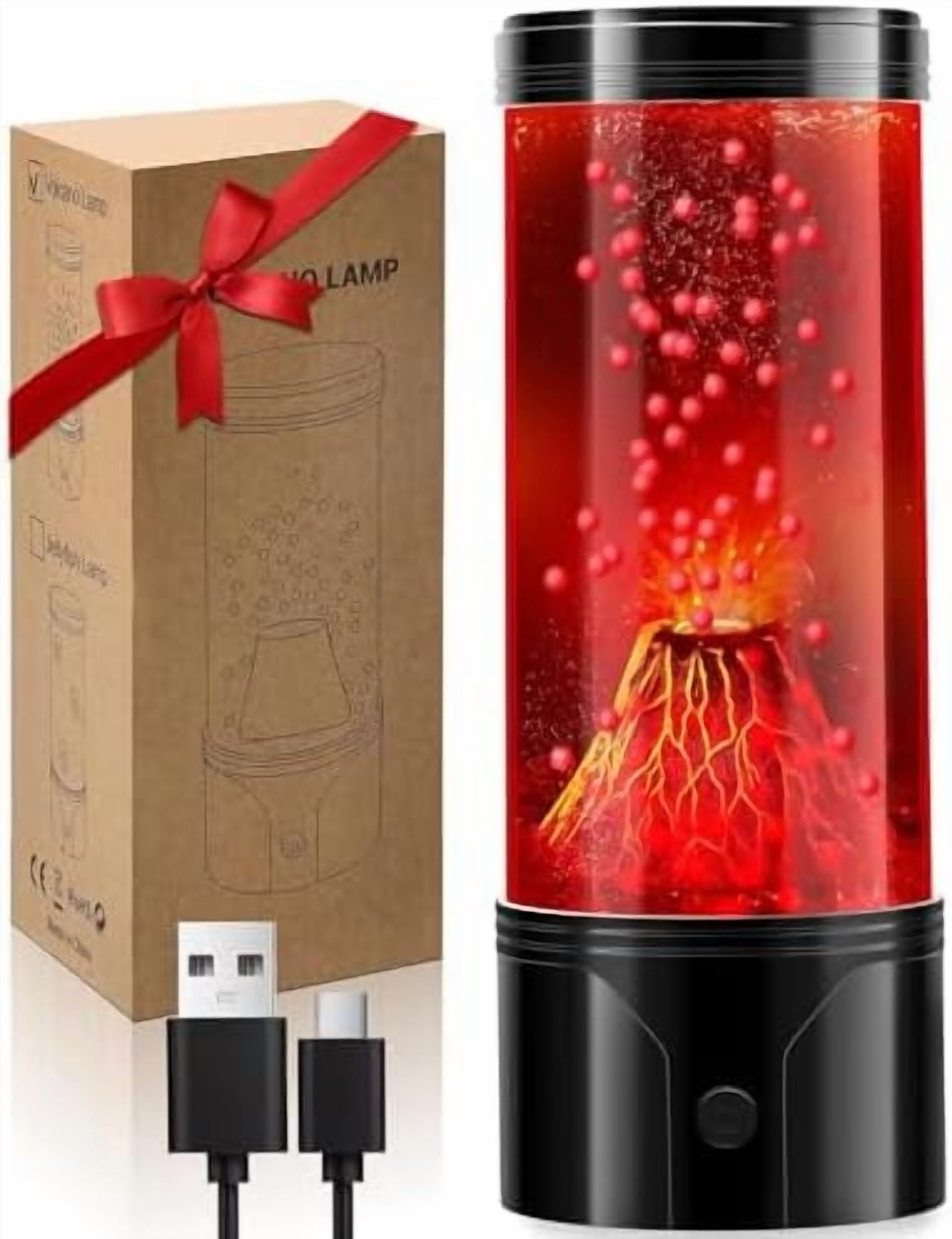 Volcano Eruption Lamp Science Kit - STEM Educational Night Light, USB ...