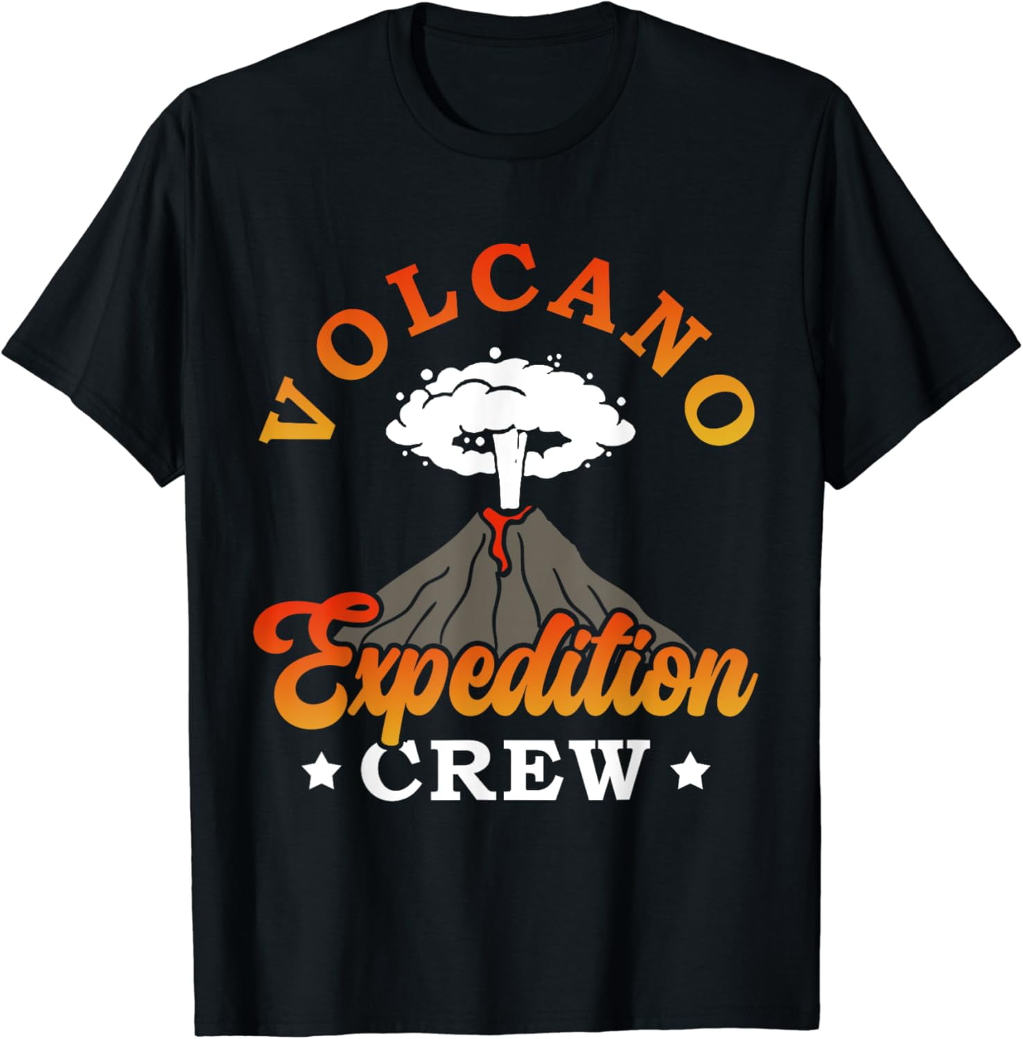 Volcano Expedition Crew Volcanoes Eruption Ash Volcano Funny Creative Graphic T-Shirt - Walmart.com
