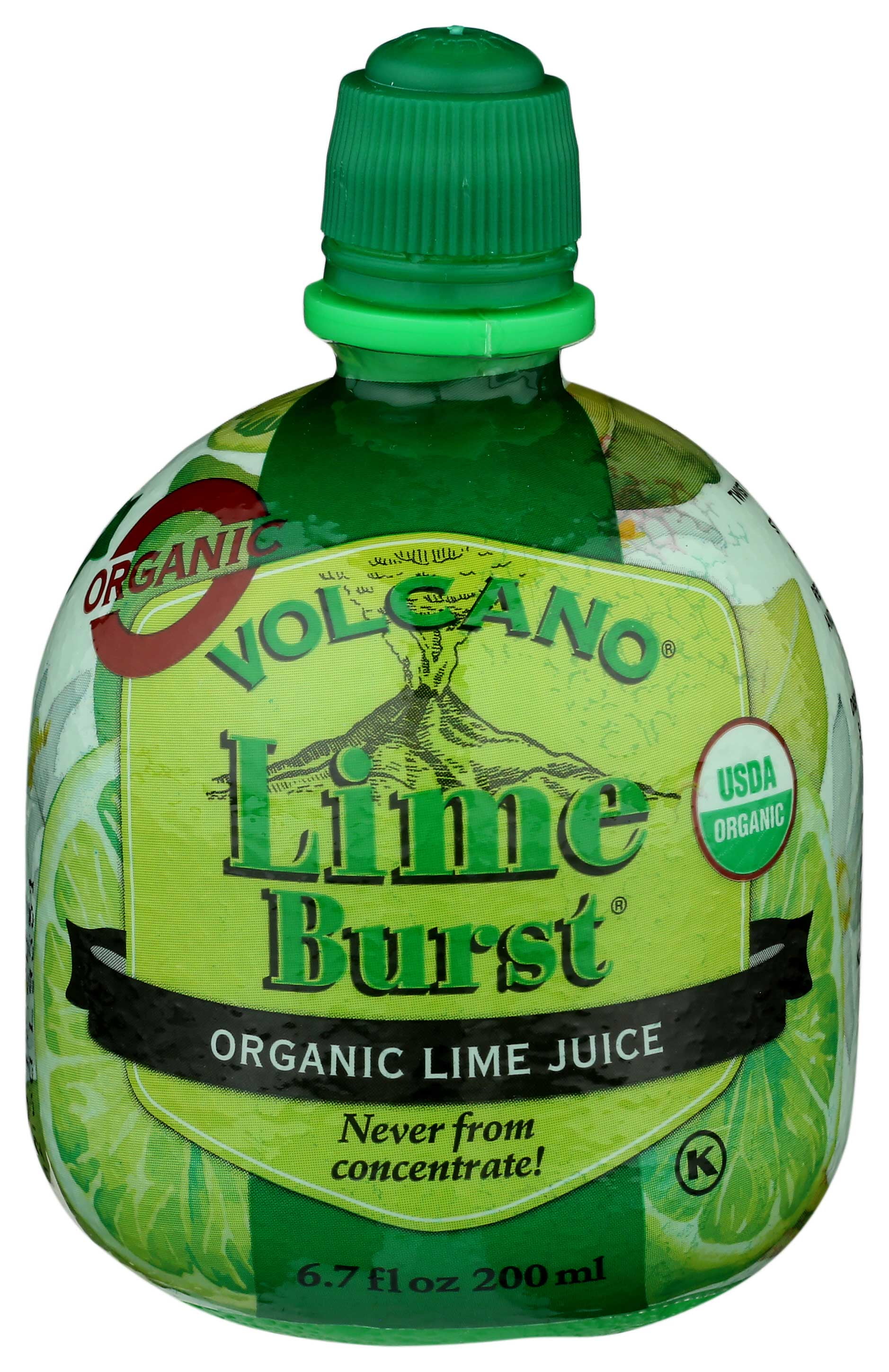 Volcano Organic Lime Burst, 200 Milliliter -- 12 per case. - Walmart.com