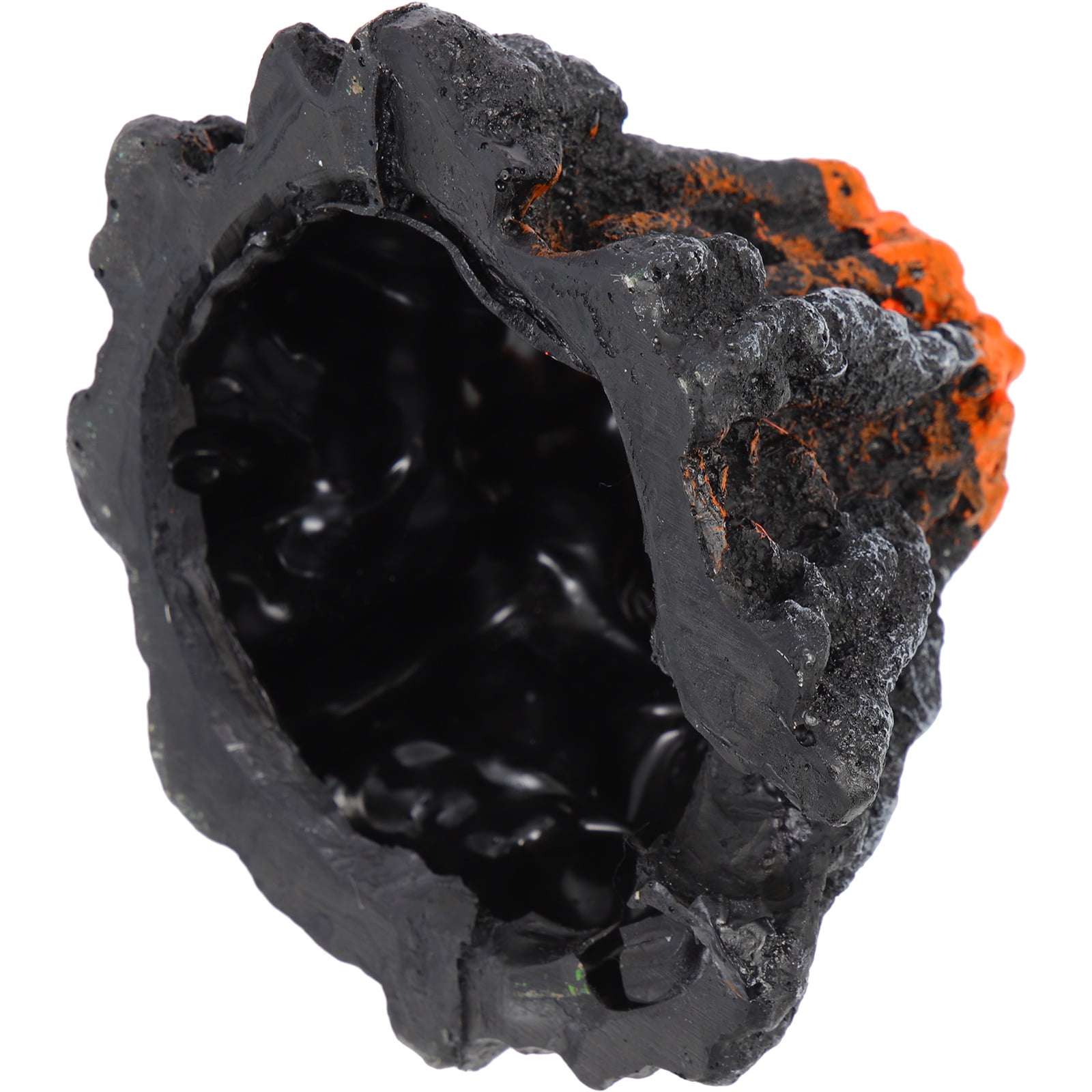 Volcano Shape Fish Tank Diffusers Resin Rockery Aquarium Decoration ...