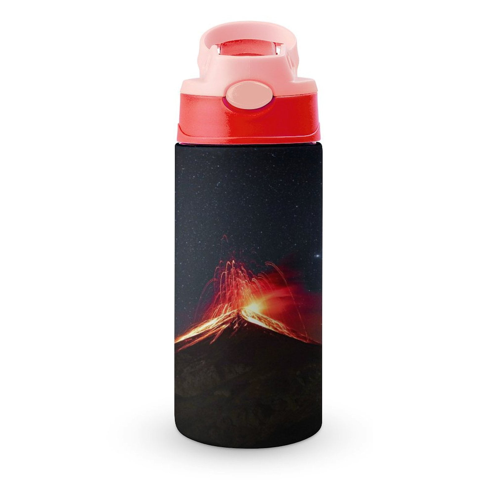 Volcano Water Bottle with Straw And Lid Stainless Steel Insulated ...