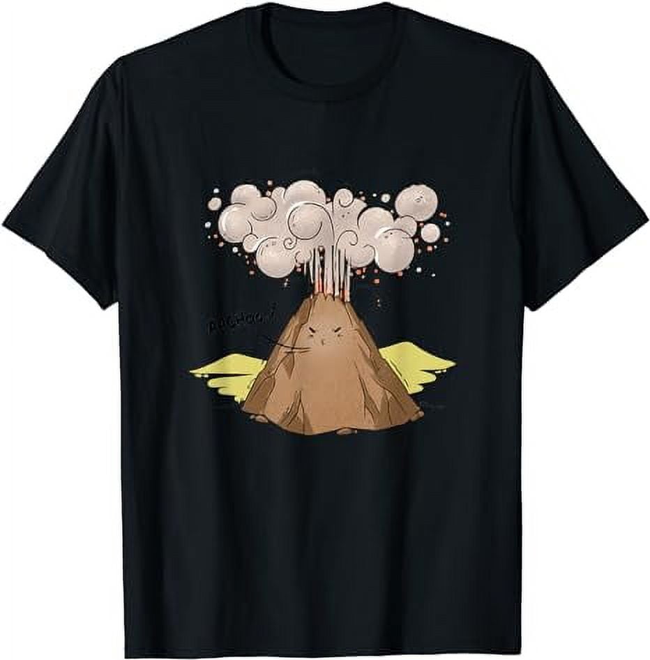 Volcano that sneezes and erupts - Funny Volcano T-Shirt - Walmart.com