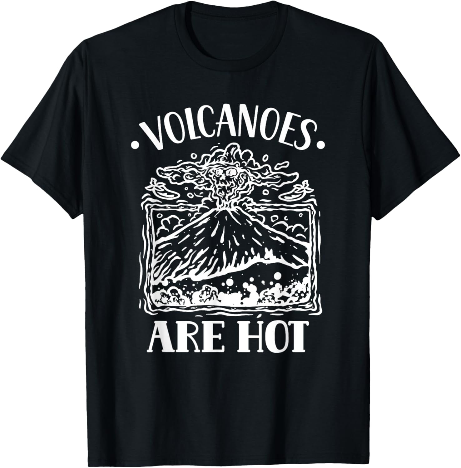Volcanoes Are Hot Geology Volcanic Volcanoe Lava T-Shirt - Walmart.com