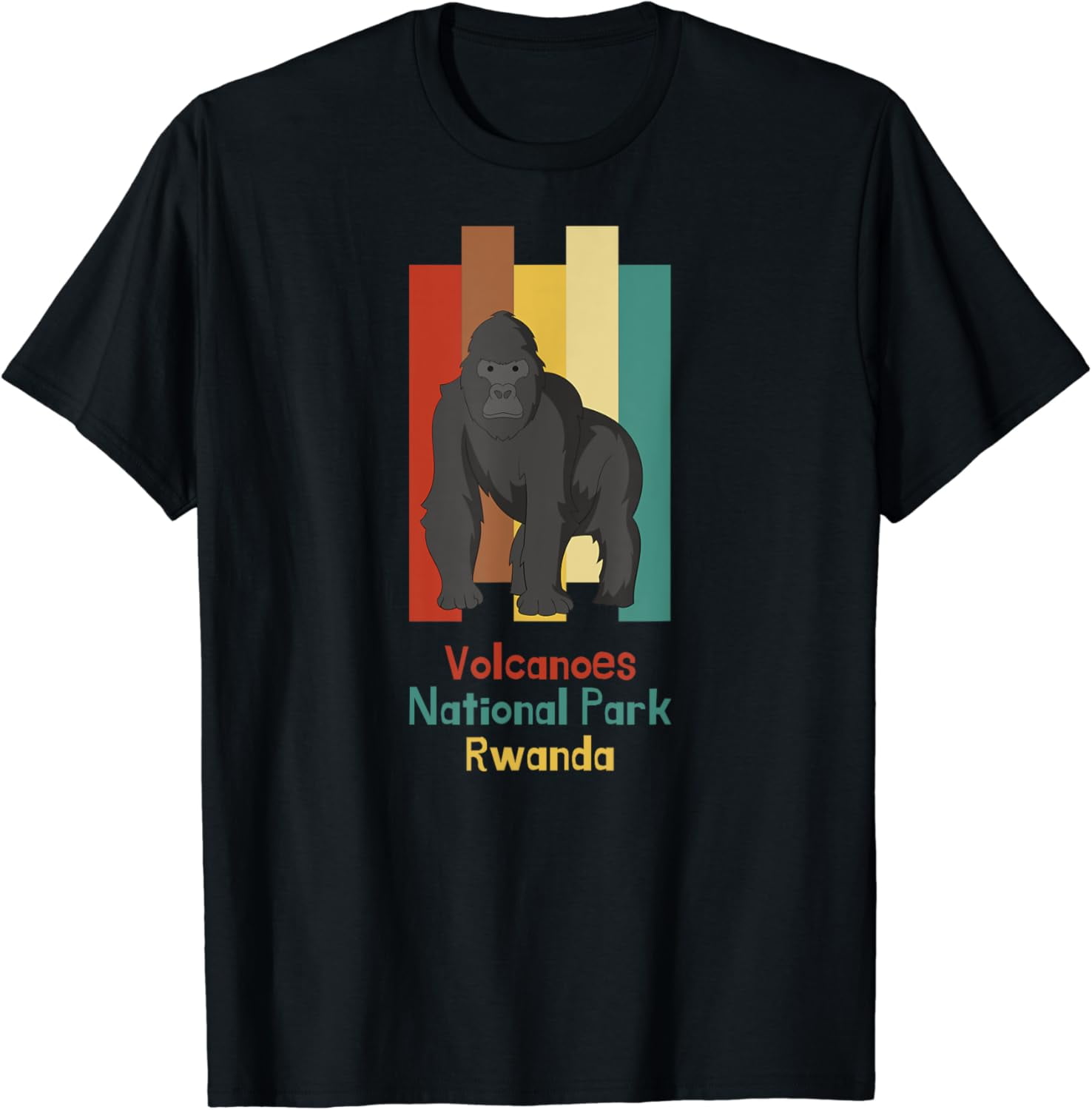 Volcanoes Gorilla Trekking Rwanda T-Shirt - Walmart.com