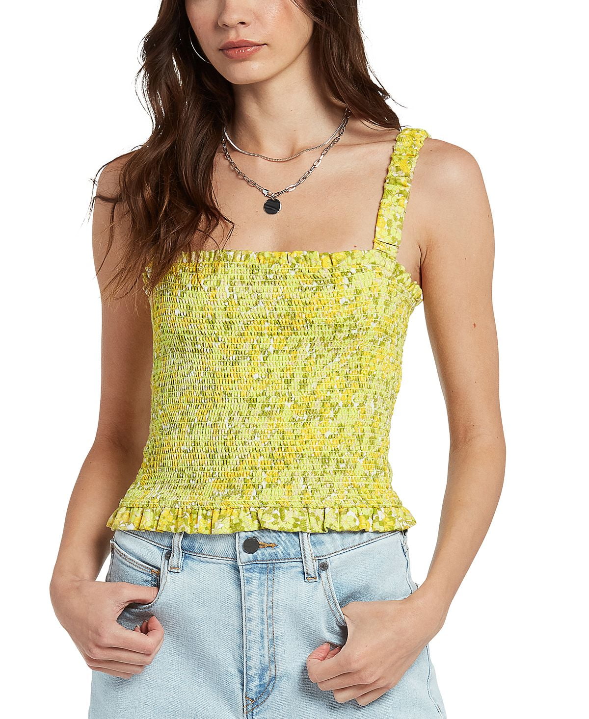 Volcom Juniors' Wanna Hv Sun Cami Lime S - Walmart.com
