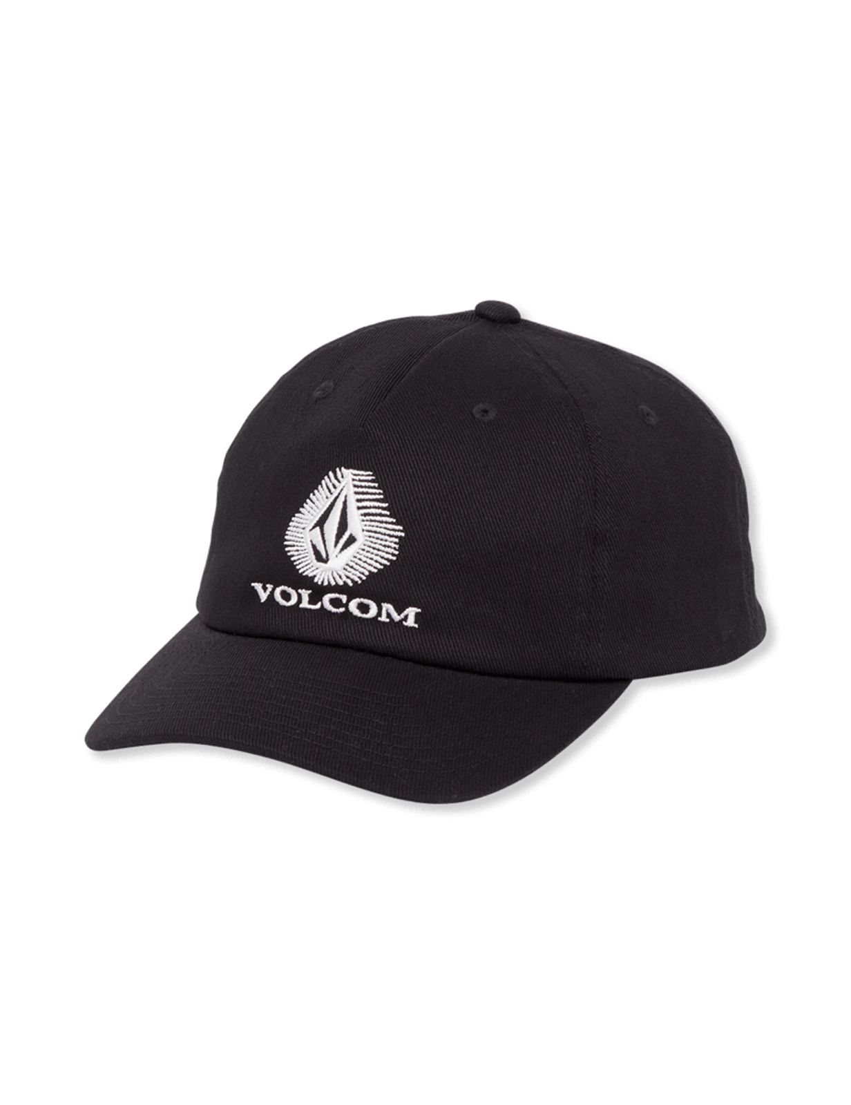 Volcom Ray Stone Adjustable Curved Peak Cap Black men - Walmart.com