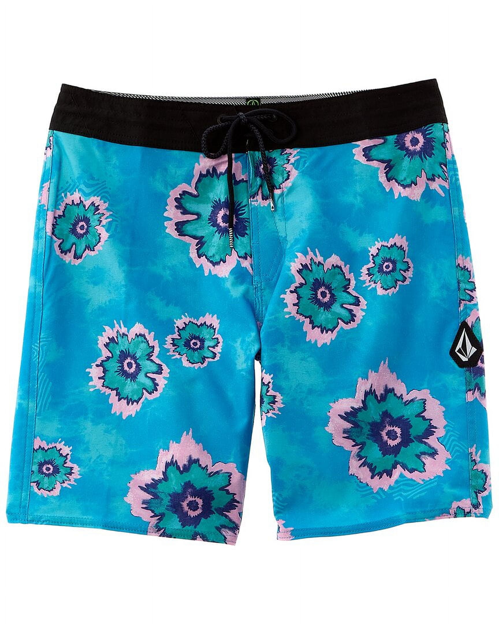 Volcom mens Medal Petal Stoney Swim Trunk, 32, Blue - Walmart.com