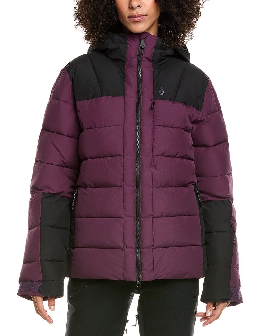 Volcom womens Puffle Up Quilted Jacket, m, Purple - Walmart Business ...
