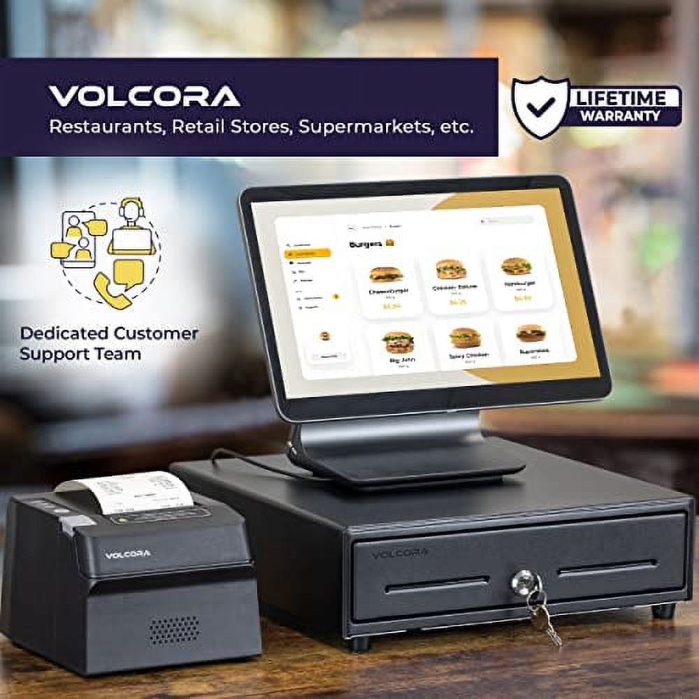 Volcora 13" Electronic Cash Register Drawer for Point of Sale (POS ...