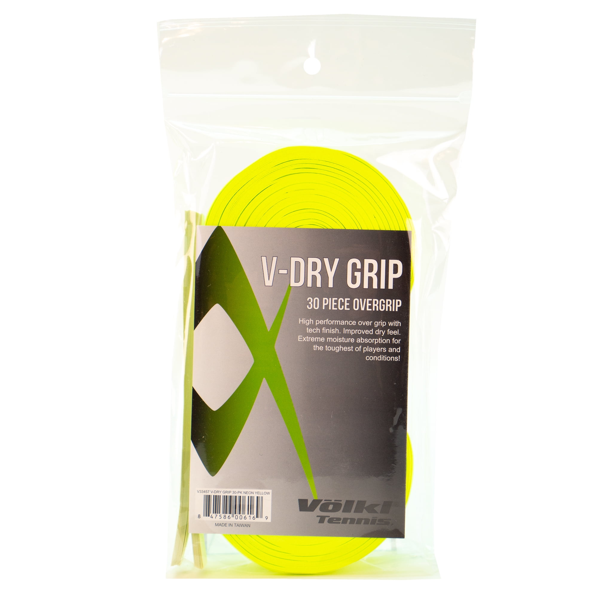 VOLKL V-Dry Grip | Overgrip | High Performance Tennis Grip (Neon Yellow ...