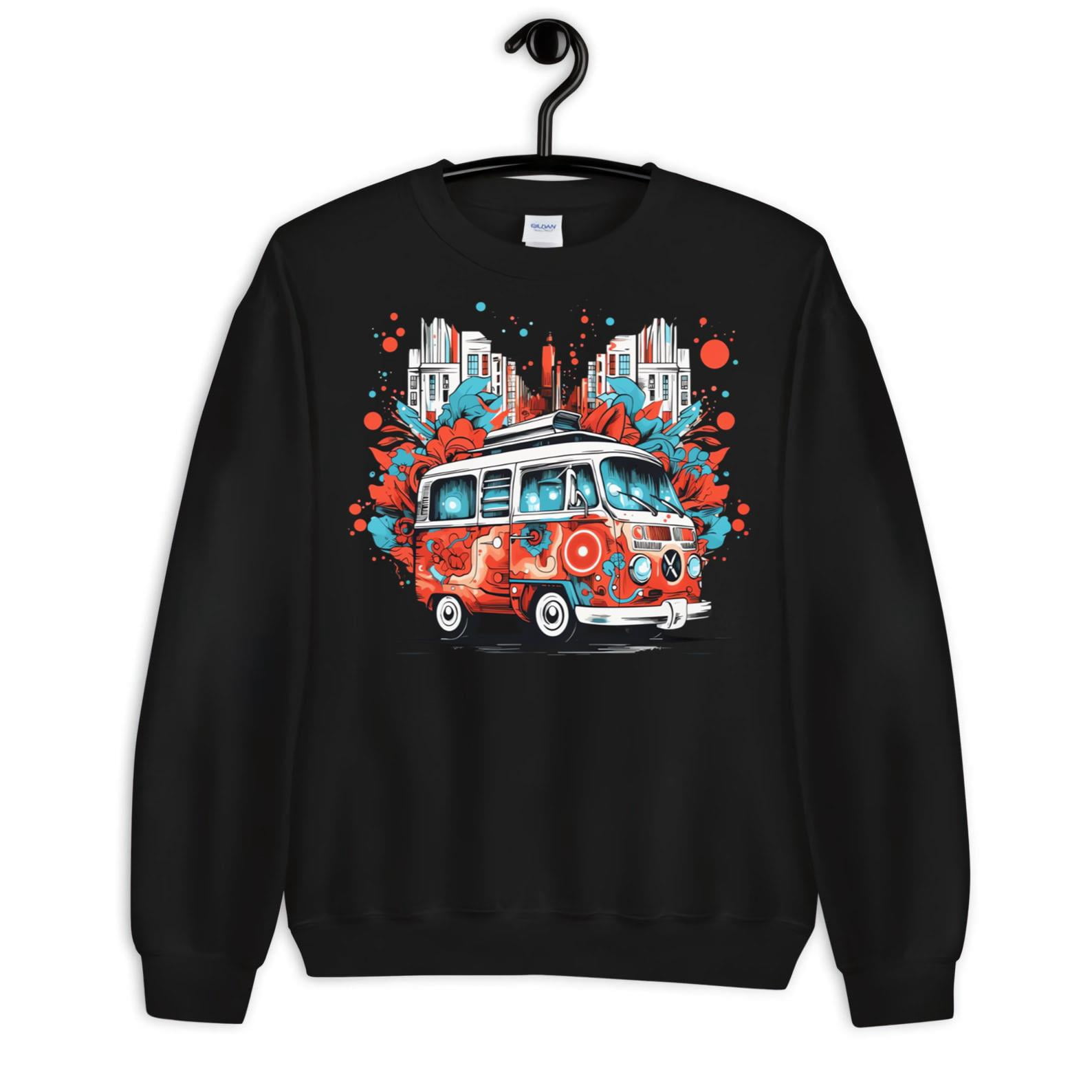 Volkswagen Bus Shirt, Road Trip Tee, Retro Hippie Bus T-Shirt, Urban ...