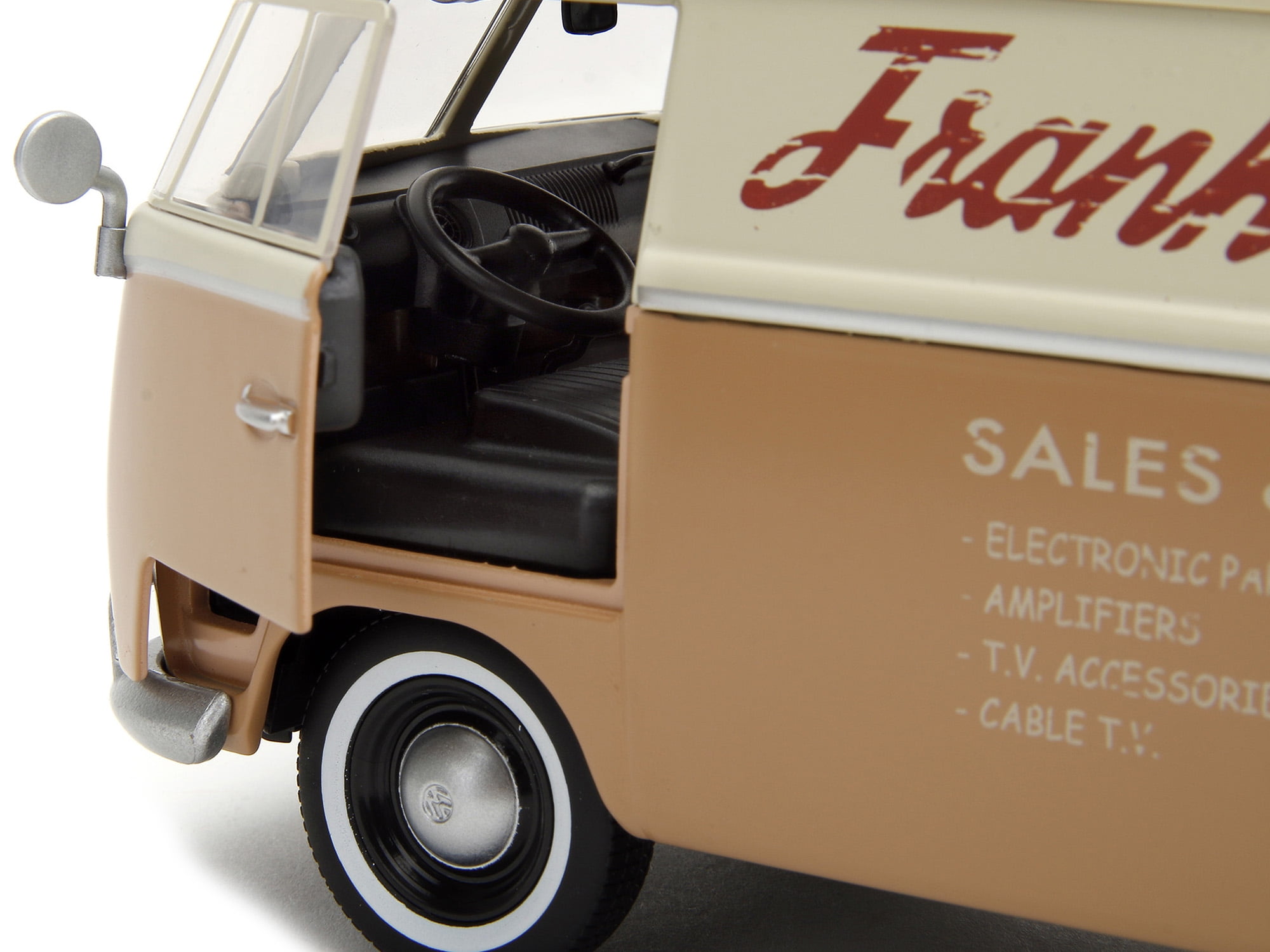 Volkswagen Bus "WheelJack" Tan and Beige "Frank's TV Repair" and ...