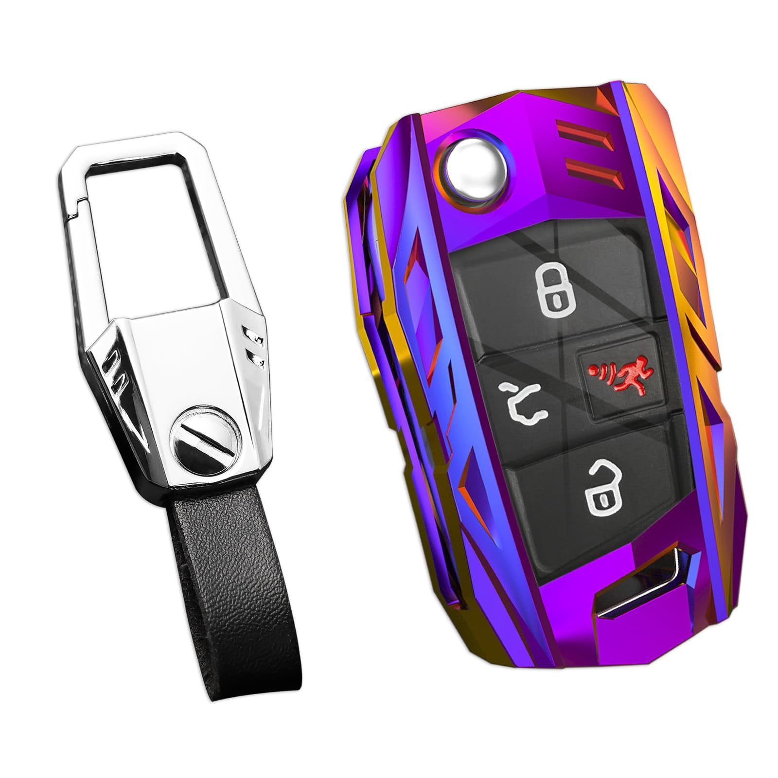 for Volkswagen Key Fob Cover,Keychain,Zinc Alloy Protection Car Key ...