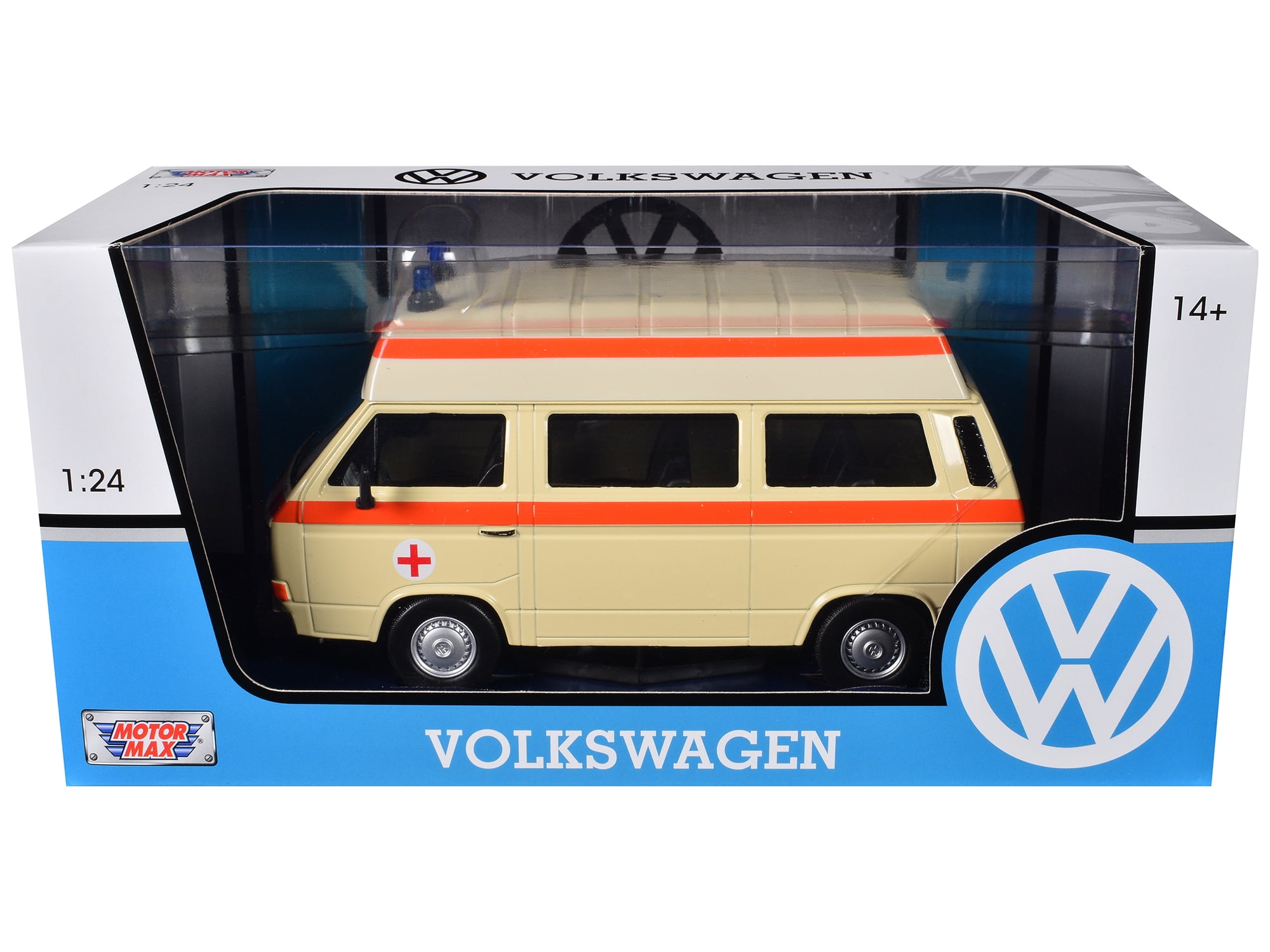 Volkswagen Type 2 (T3) High Roof Ambulance Cream with Orange Stripes 1/ ...
