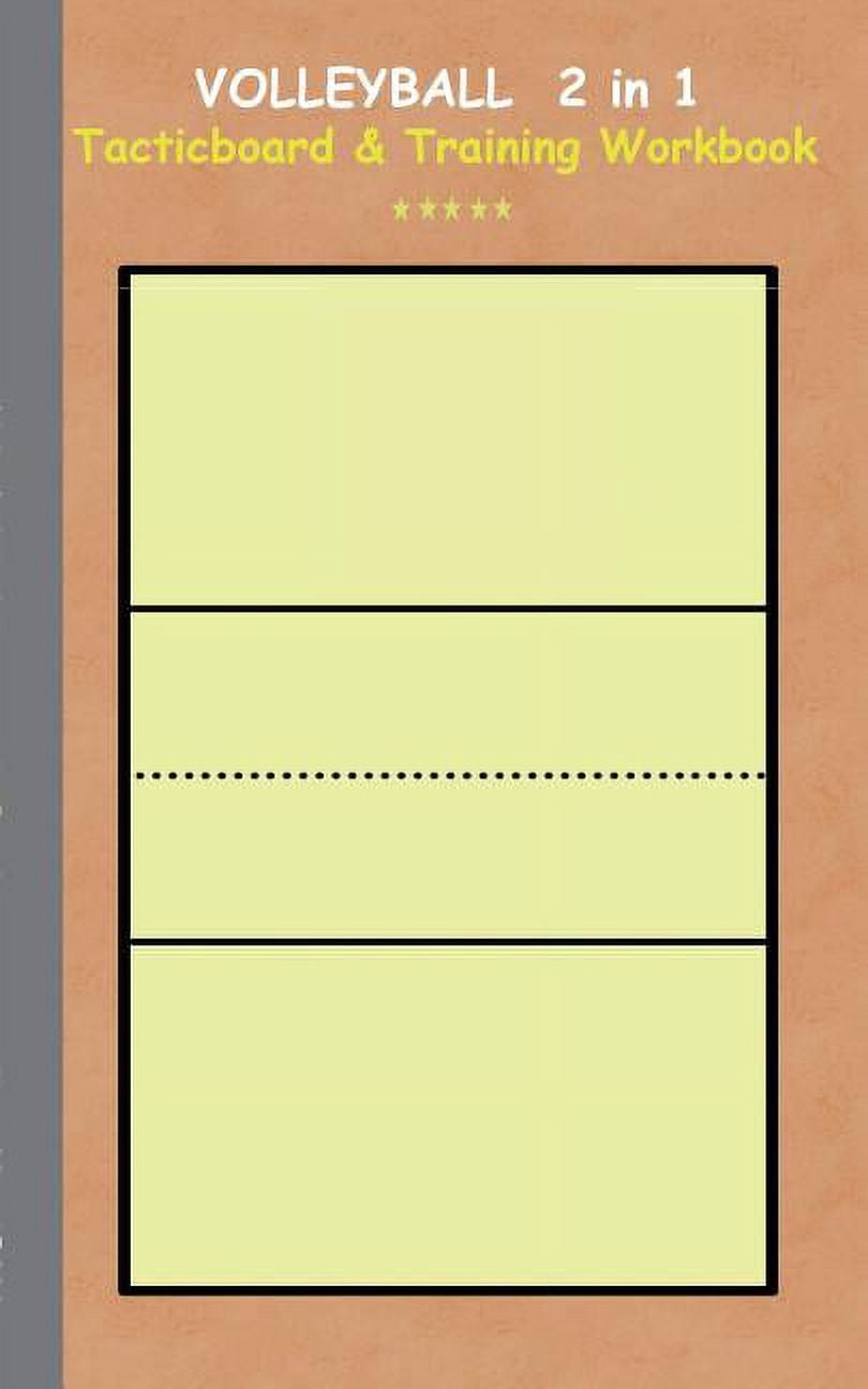 Volleyball 2 in 1 Tacticboard and Training Workbook: Tactics/strategies ...