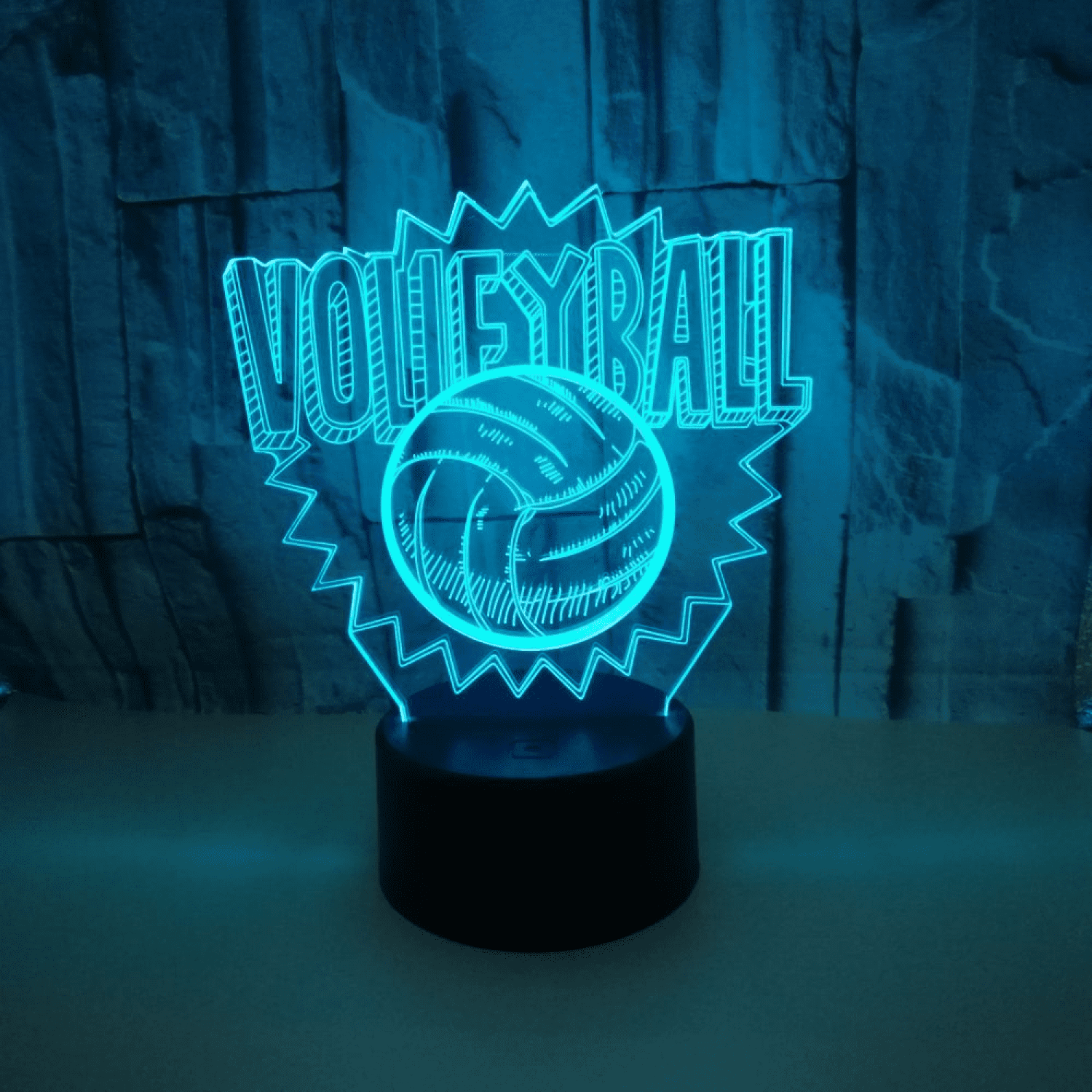Volleyball 3D Night Light Children Living Room Illusion Lamp for Sport ...