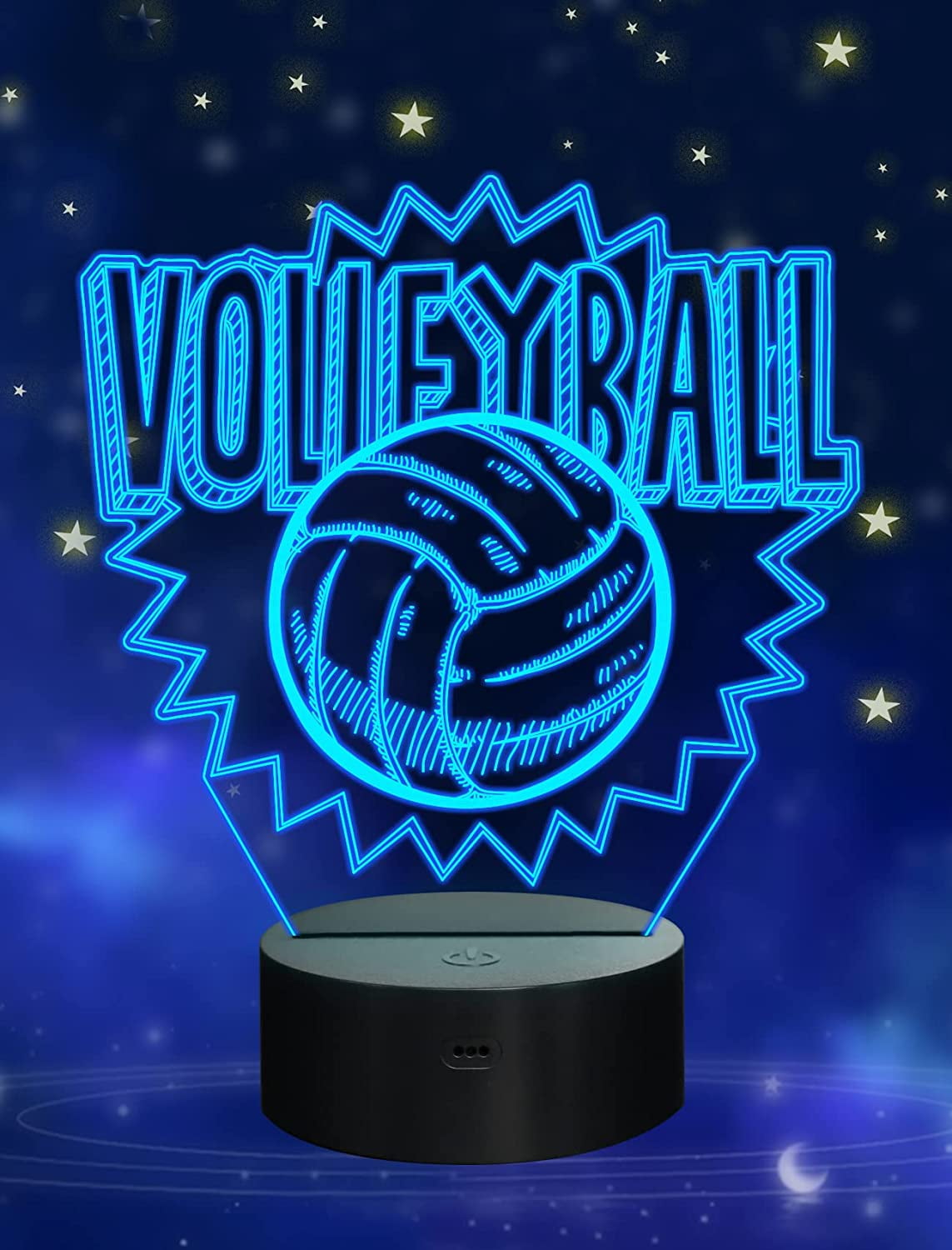 Volleyball 3D Night Light for Kids, Children Living Room Illusion Lamp ...