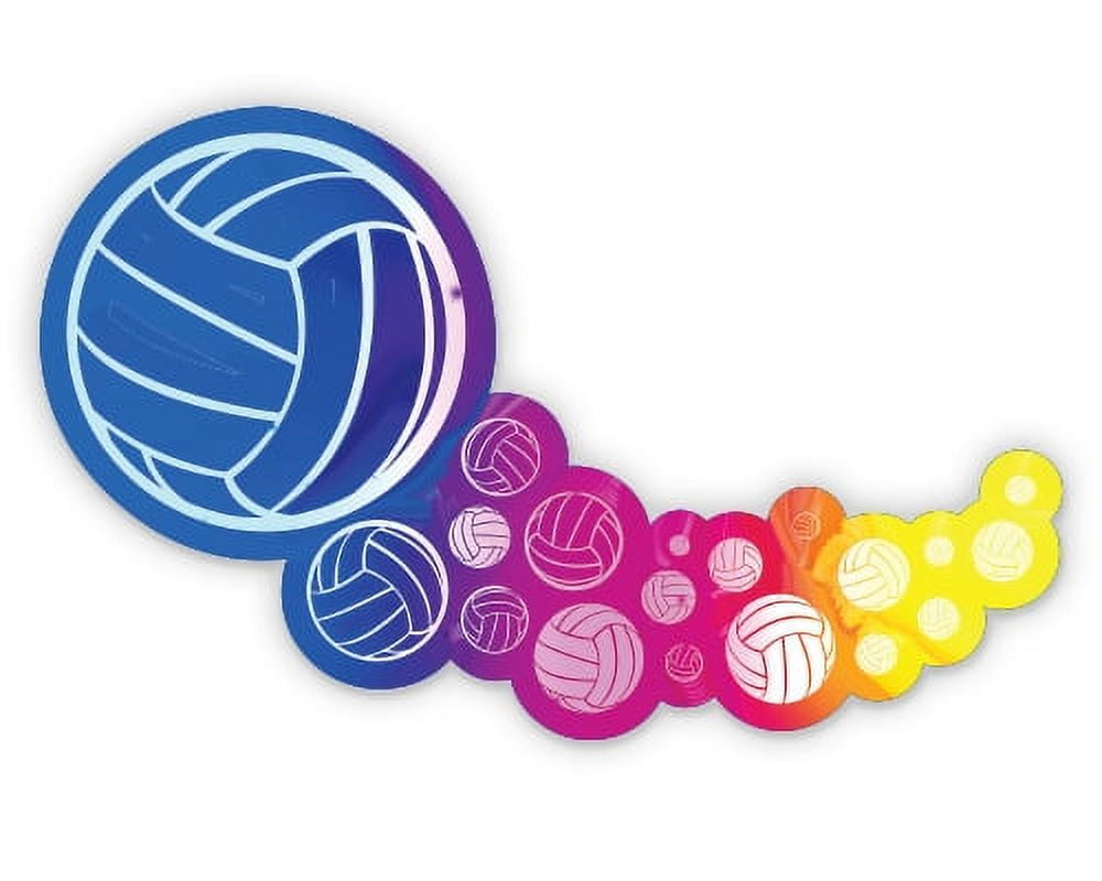 Volleyball - 5" Vinyl Sticker - For Car Laptop I-Pad - Waterproof Decal ...