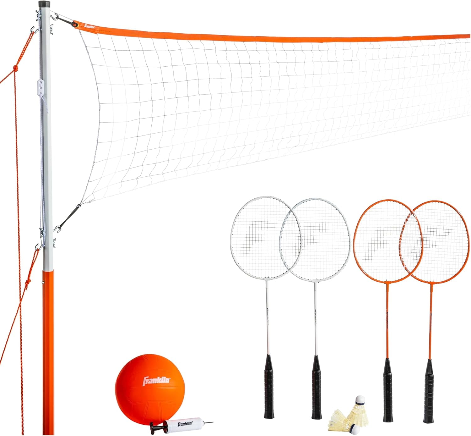 Volleyball + Badminton Combo Sets - Backyard + Beach Outdoor Volleyball ...