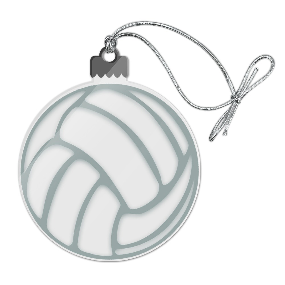 Volleyball Ball Acrylic Christmas Tree Holiday Ornament - Walmart.com