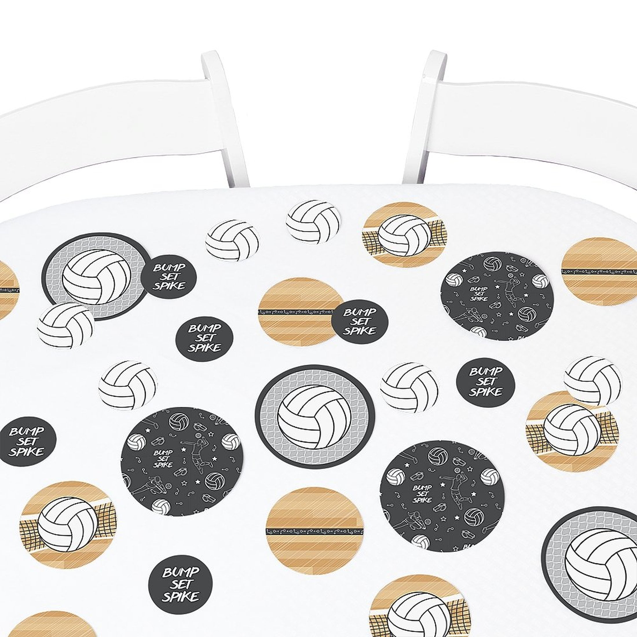 Volleyball Bash Circle Confetti Pack - Baby Shower & Birthday Party ...