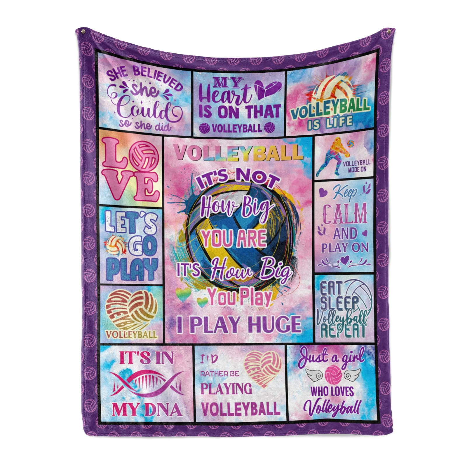 Volleyball Blanket Volleyball Gifts for Girls, Flannel Soft Warm Plush ...