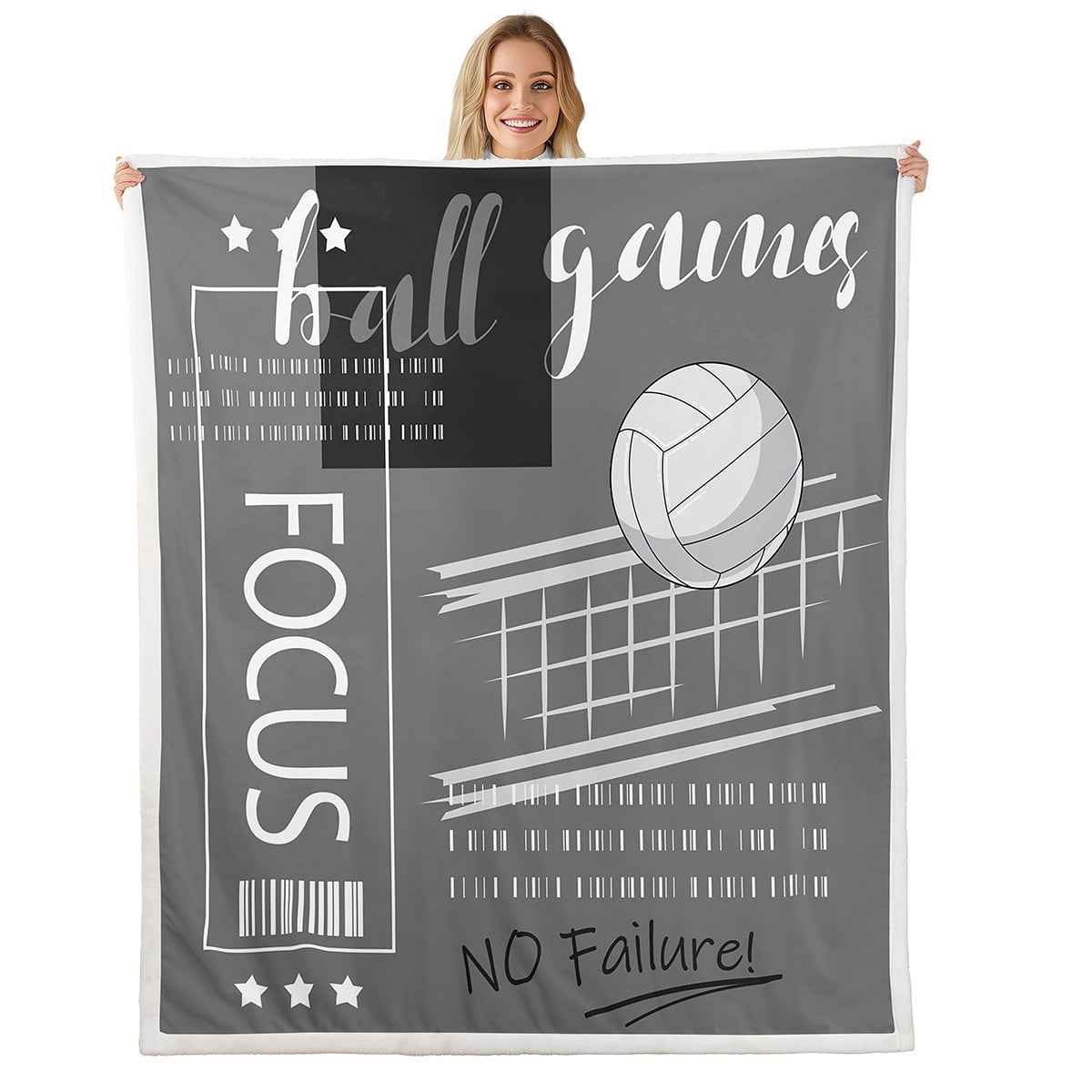 Volleyball Blankets and Throws 60"x80" Sports Themed Blanket Throw ...