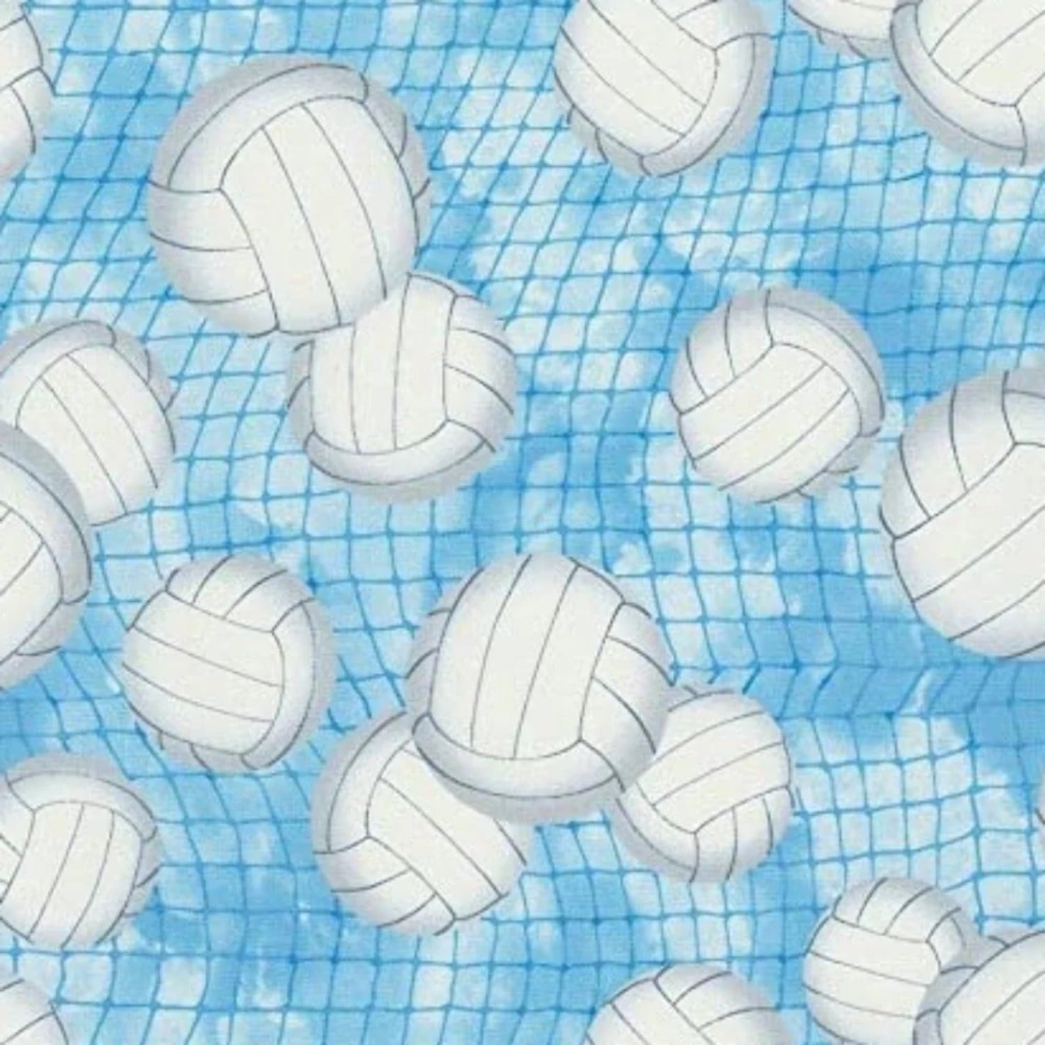 Volleyball Blue Cotton Fabric - Walmart.com