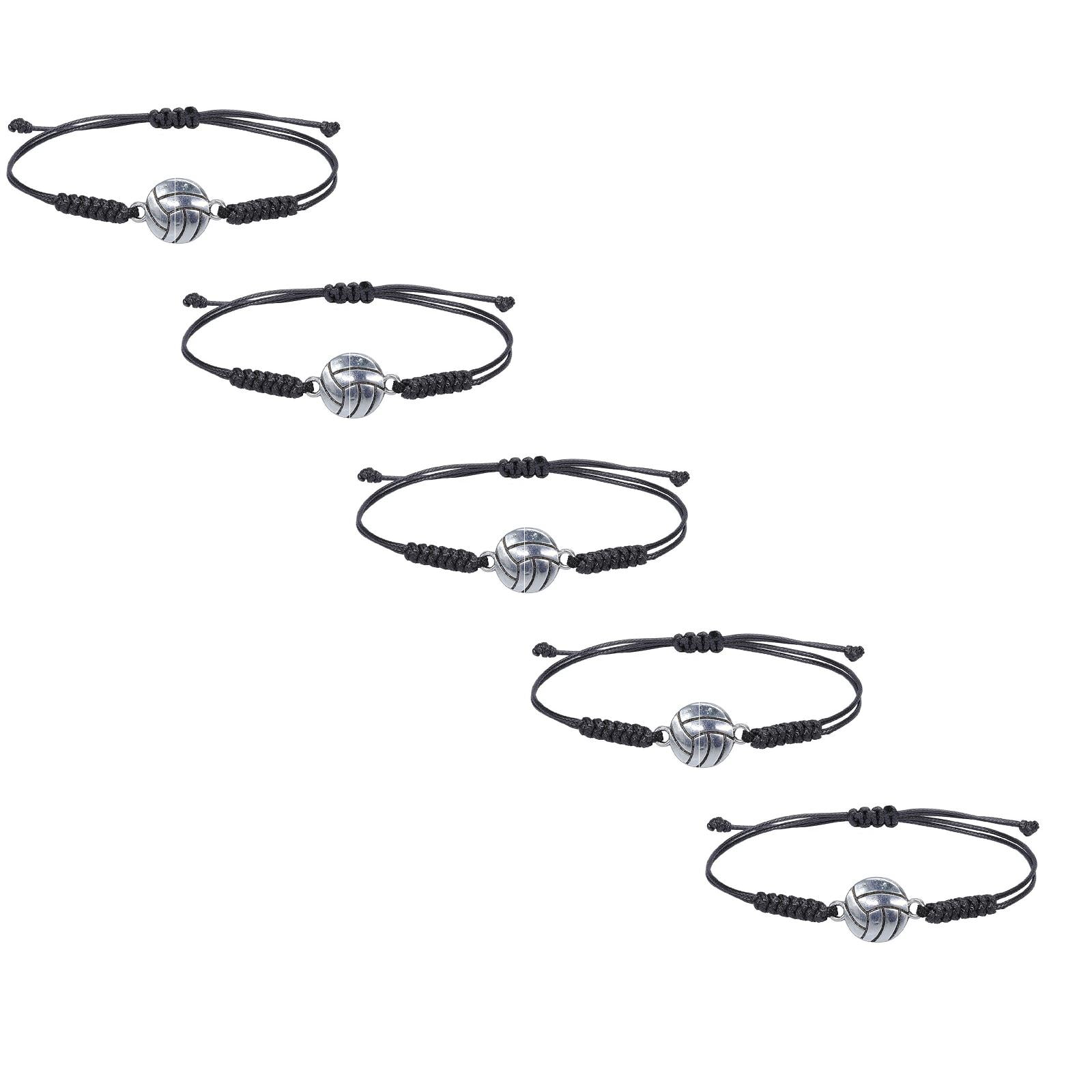 Volleyball Bracelet Adjustable Volleyball Charm Alloy Bracelet Boy Girl ...