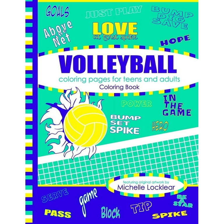volleyball coloring book