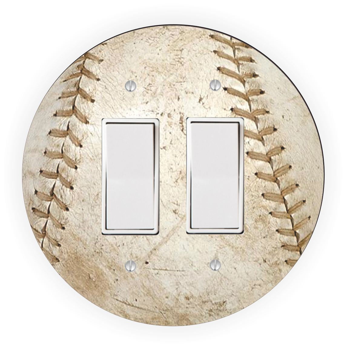 Volleyball Design - Round Light Switch Plate Cover - Double Rocker ...