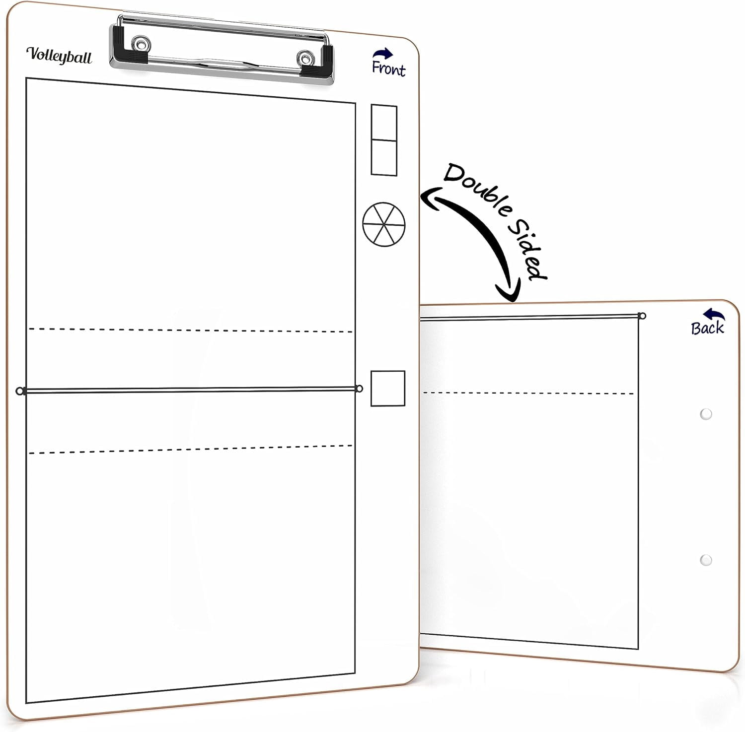 Volleyball Dry Erase Board for Coaches 15x9 Inch Volleyball Rotation ...