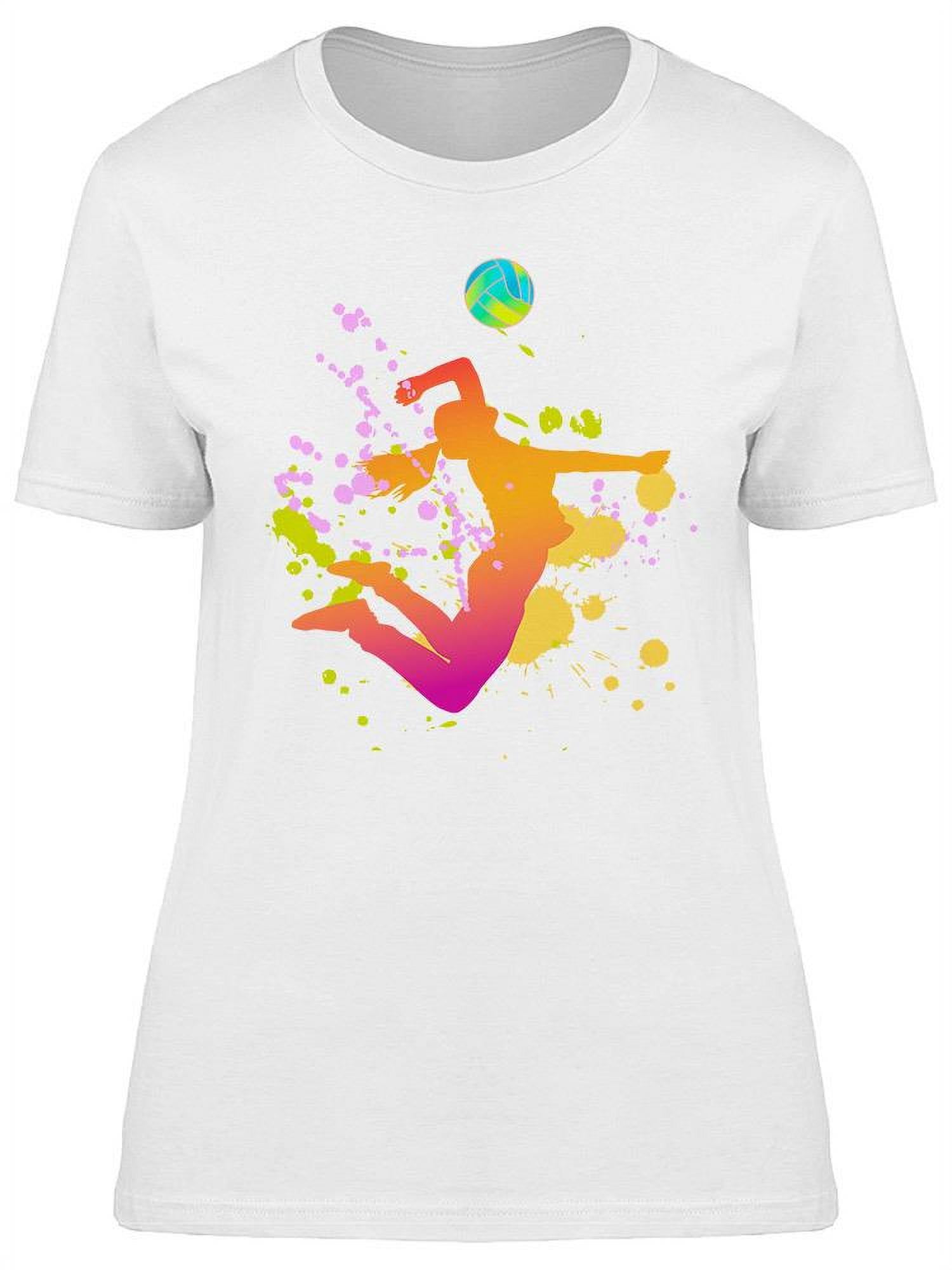 Volleyball Girl Design T-Shirt Women -Image by Shutterstock, Female ...