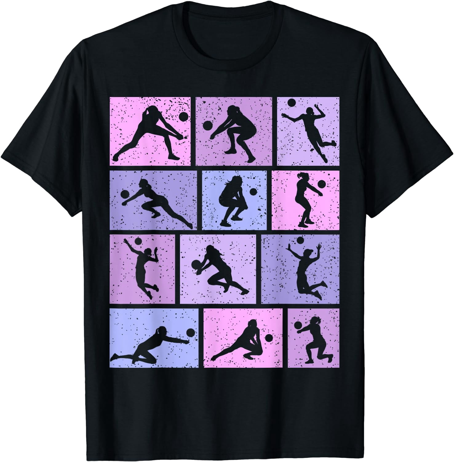 Volleyball Girl Men Women T-Shirt Black Small - Walmart.com