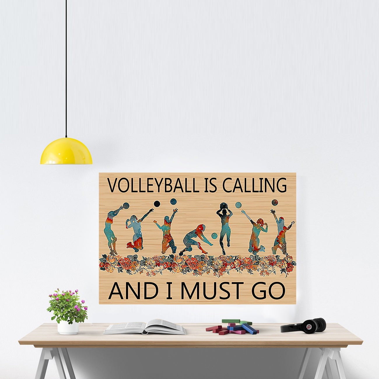 Volleyball Is Calling And I Must Go Poster Volleyball Poster Gift for ...