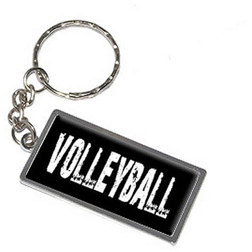 Volleyball Keychain Key Chain Ring - Walmart.com