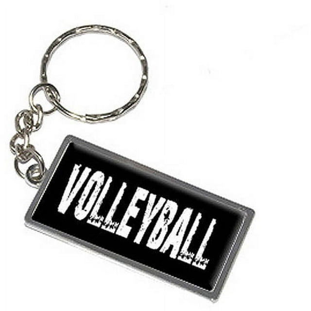 Volleyball Keychain Key Chain Ring - Walmart.com