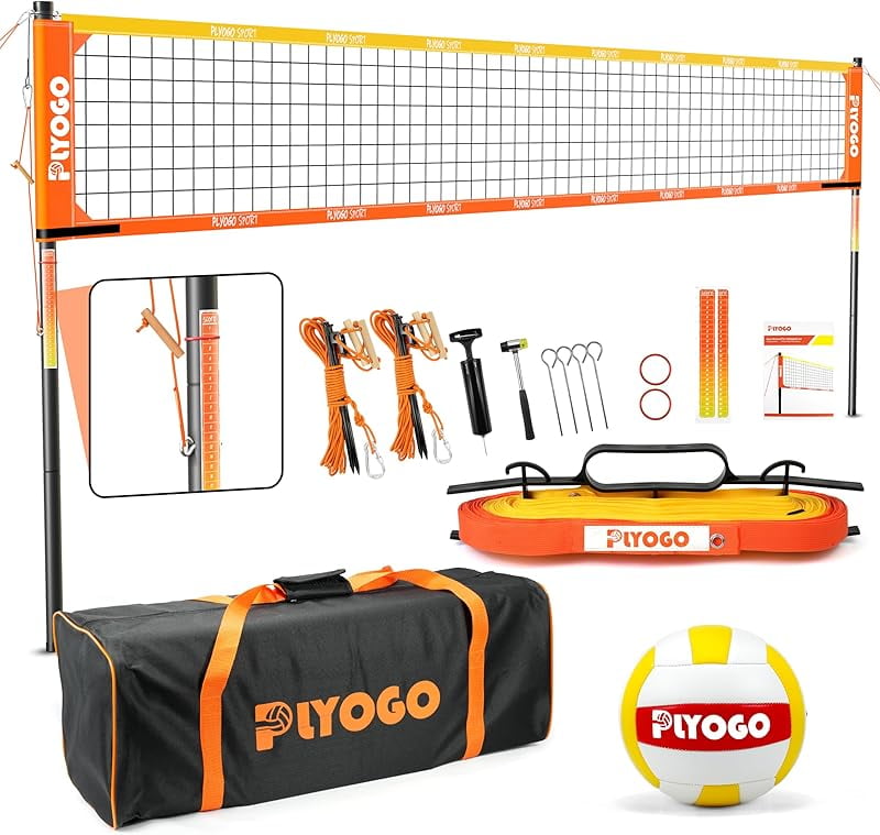 Volleyball Net for Backyard, Professional Portable Outdoor Heavy Duty ...