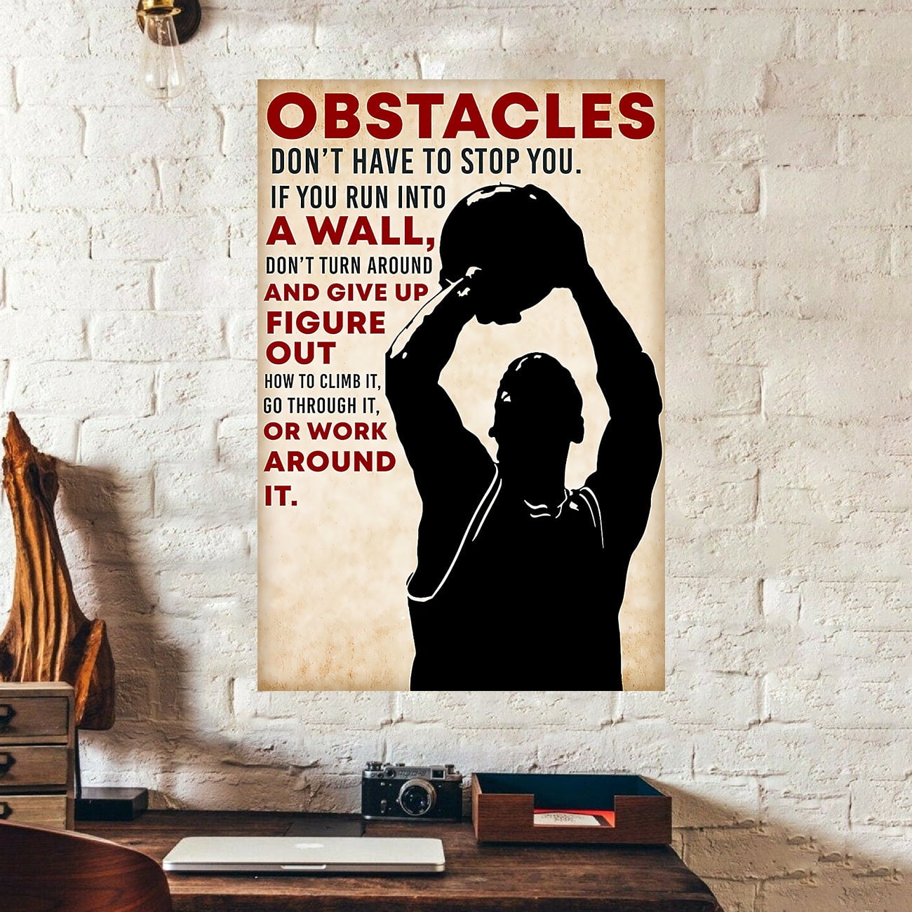 Volleyball Obstacles Don't Have To Stop You Poster Volleyball Poster ...