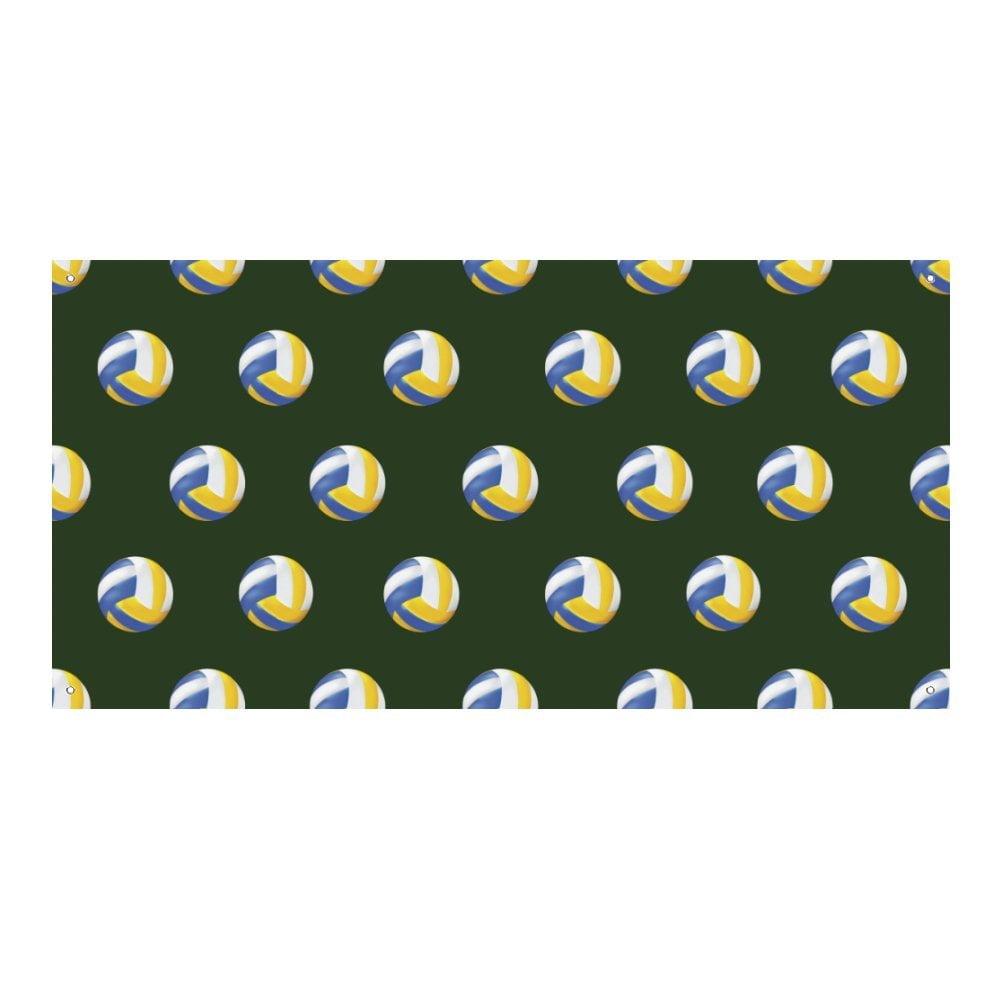 Volleyball Pattern Banners Flag Hanging Backdrop Sign Wall Decoration ...