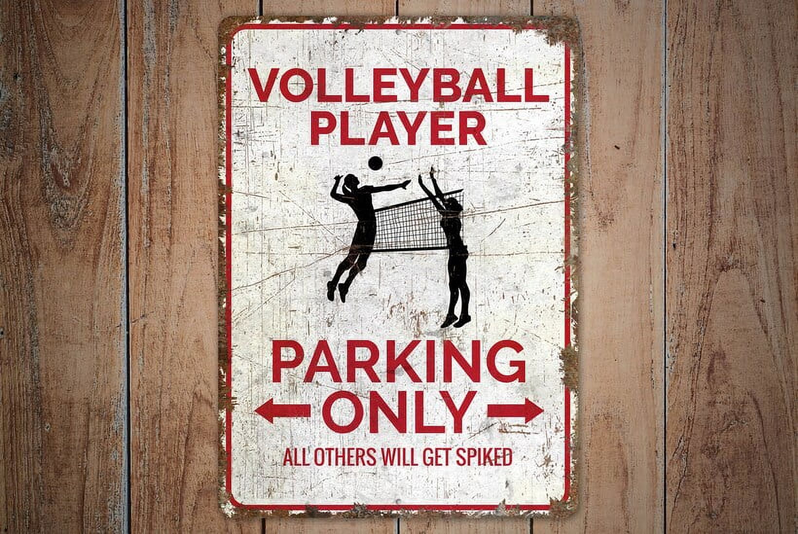Volleyball Player Parking Volleyball Player Parking Sign Player Parking ...