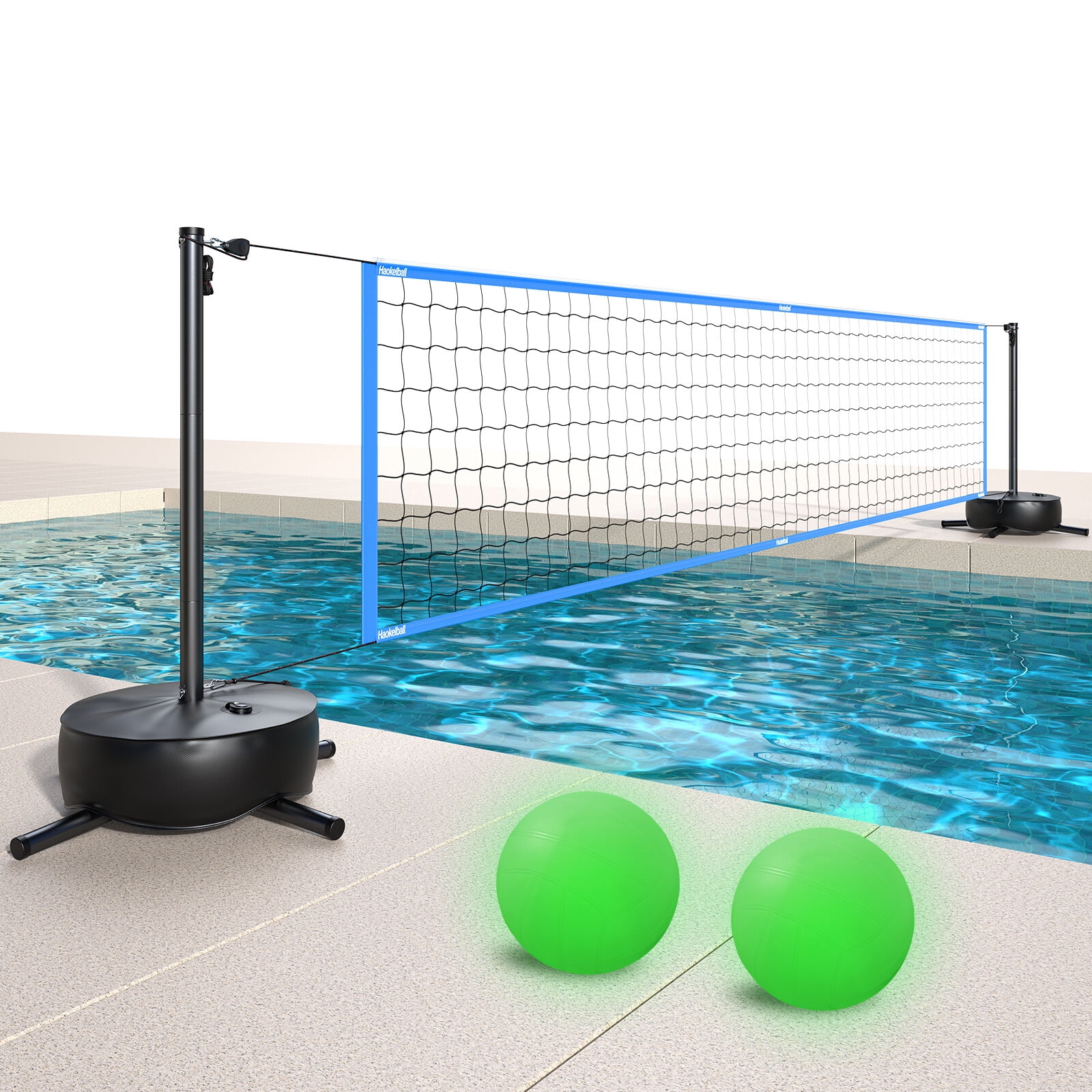 Volleyball Pool Game for Inground Pools Quick Set & Portable Volleyball ...