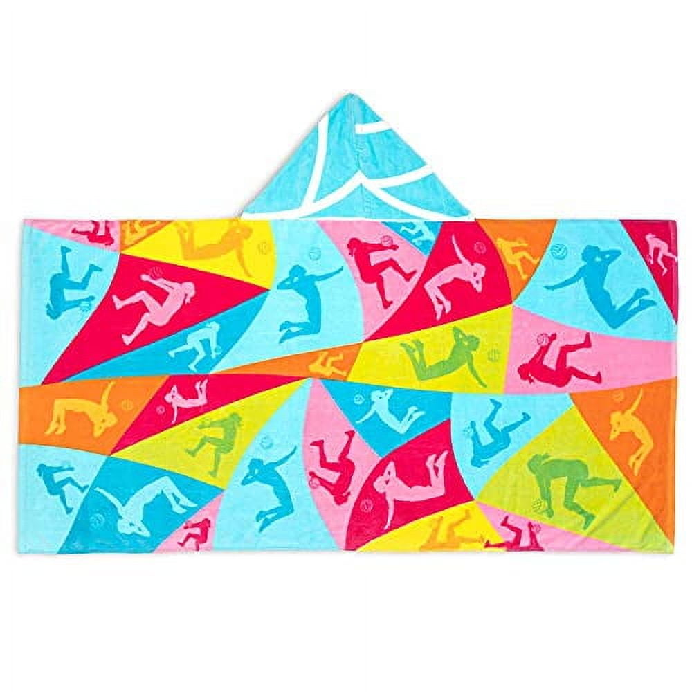Volleyball Premium Beach Towel | Multicolor Volleyball Player - Walmart.com